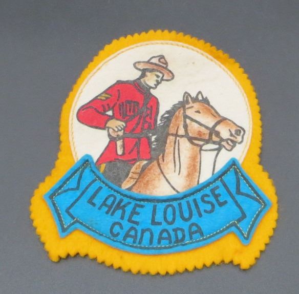 Vintage Lake Louise Canada Patch Mountie On Horse 5" x 5"