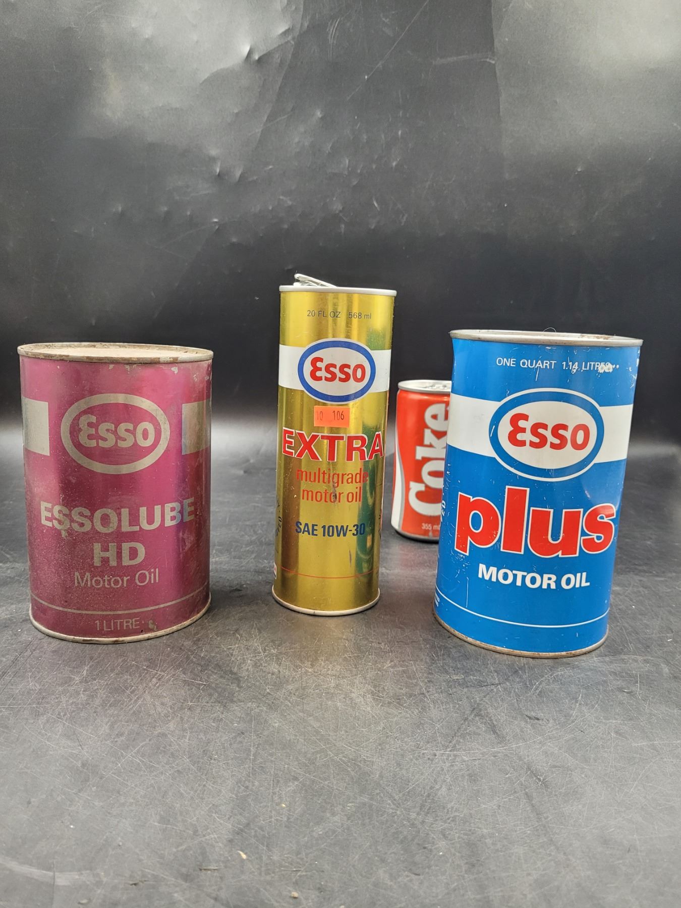 Vintage Esso Motor Oil Cans