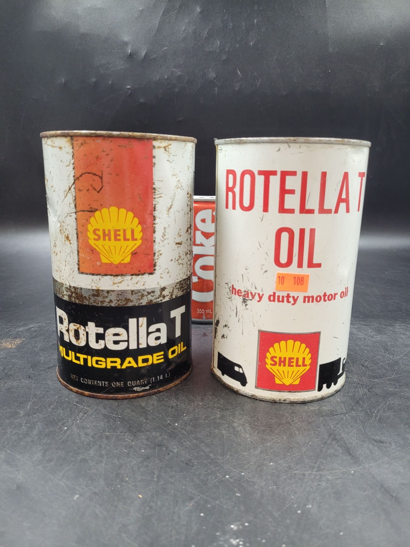 Vintage Shell Motor Oil Cans