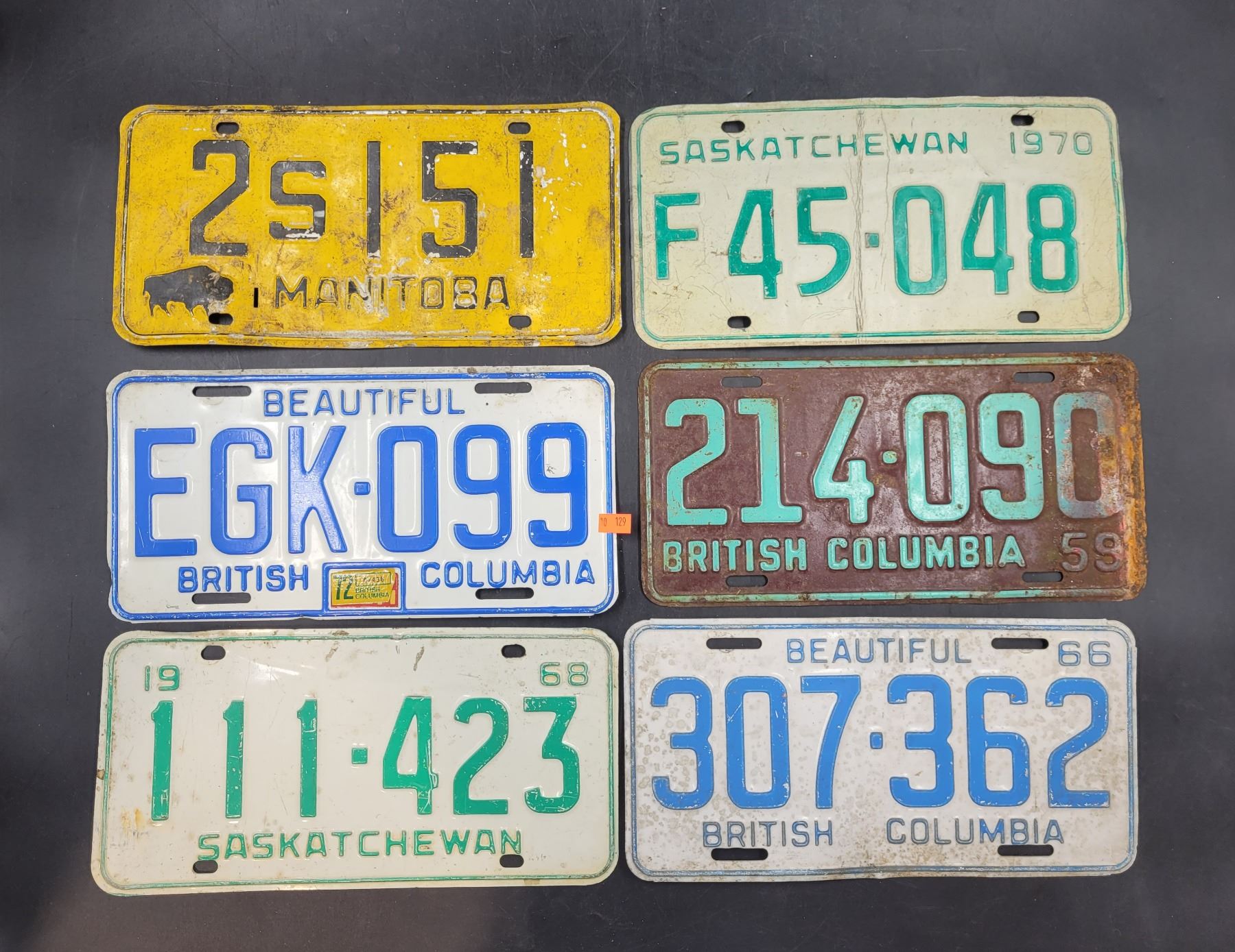 Vintage Canadian License Plates