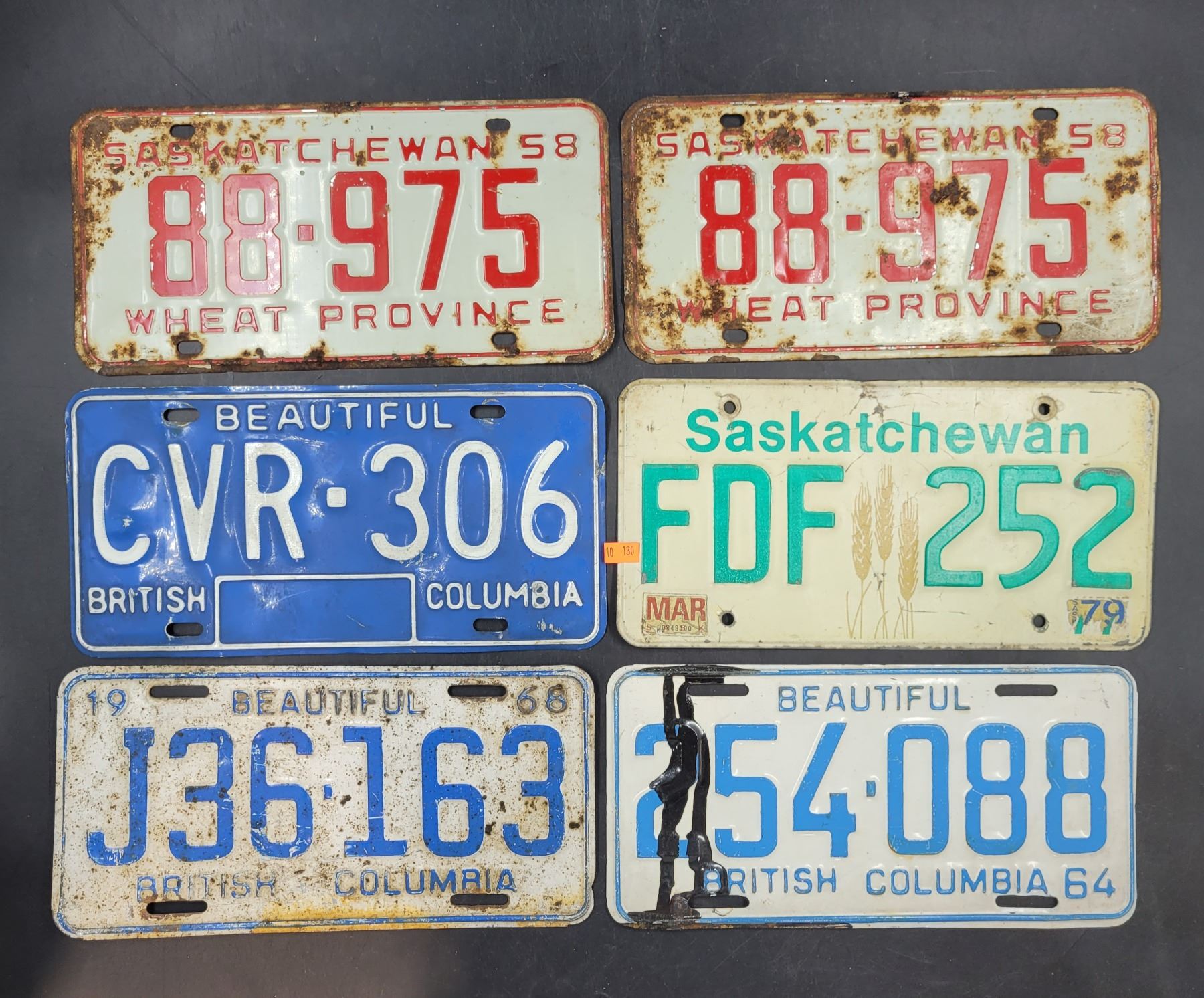 Vintage Canadian License Plates