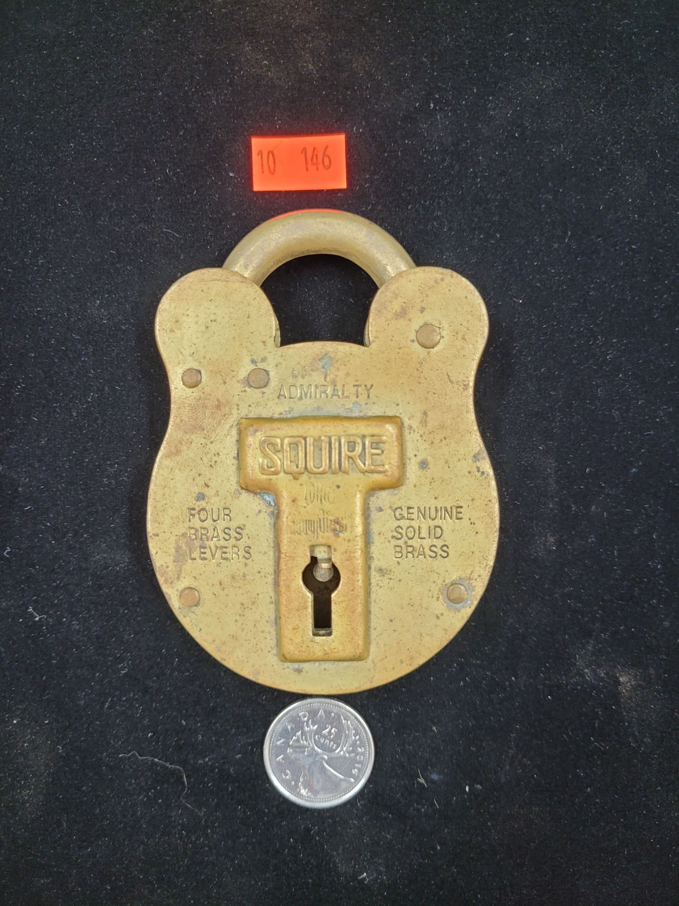 Solid Brass Squire Padlock