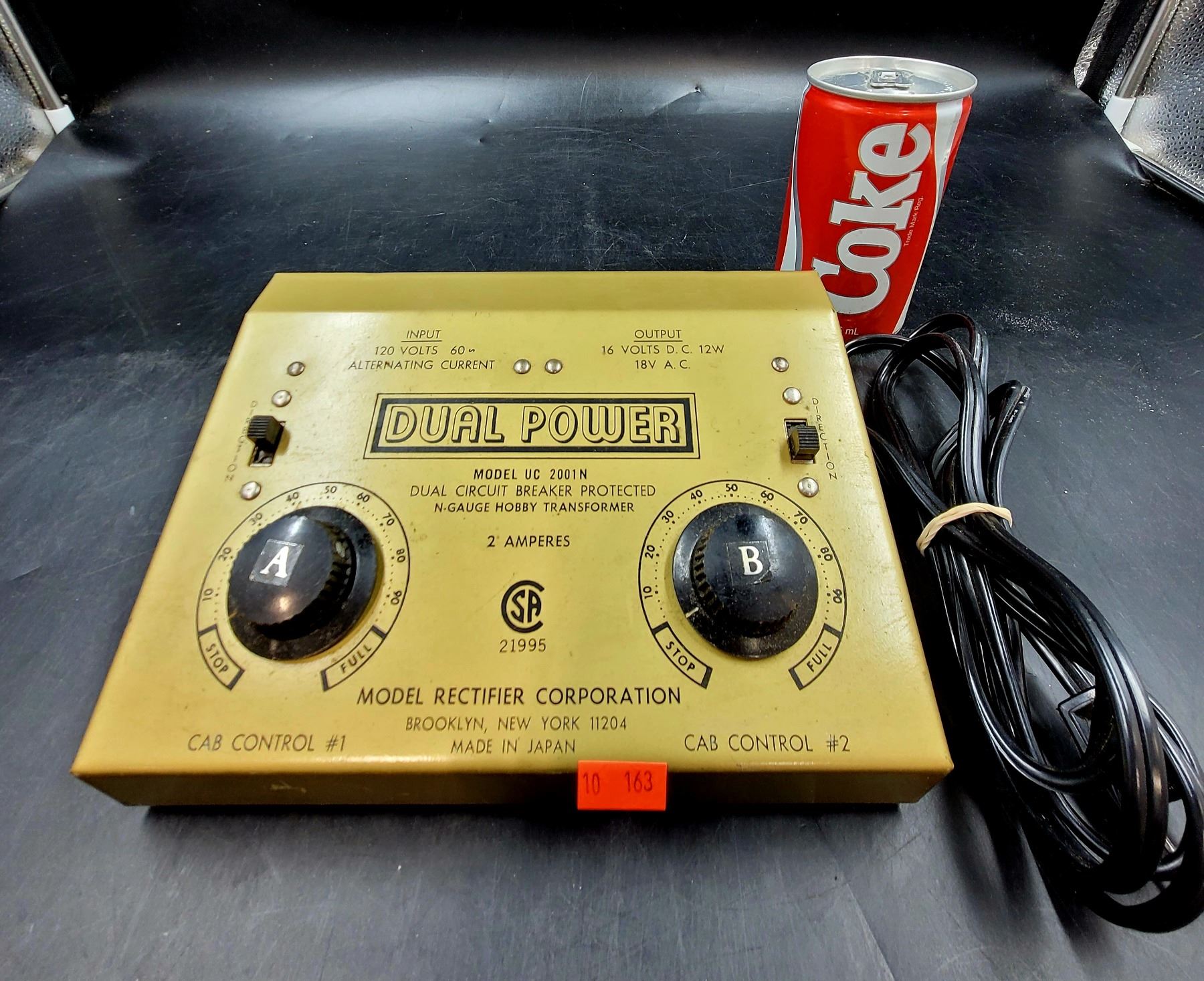 Vintage 2001-N Dual Power Toy Train Transformer