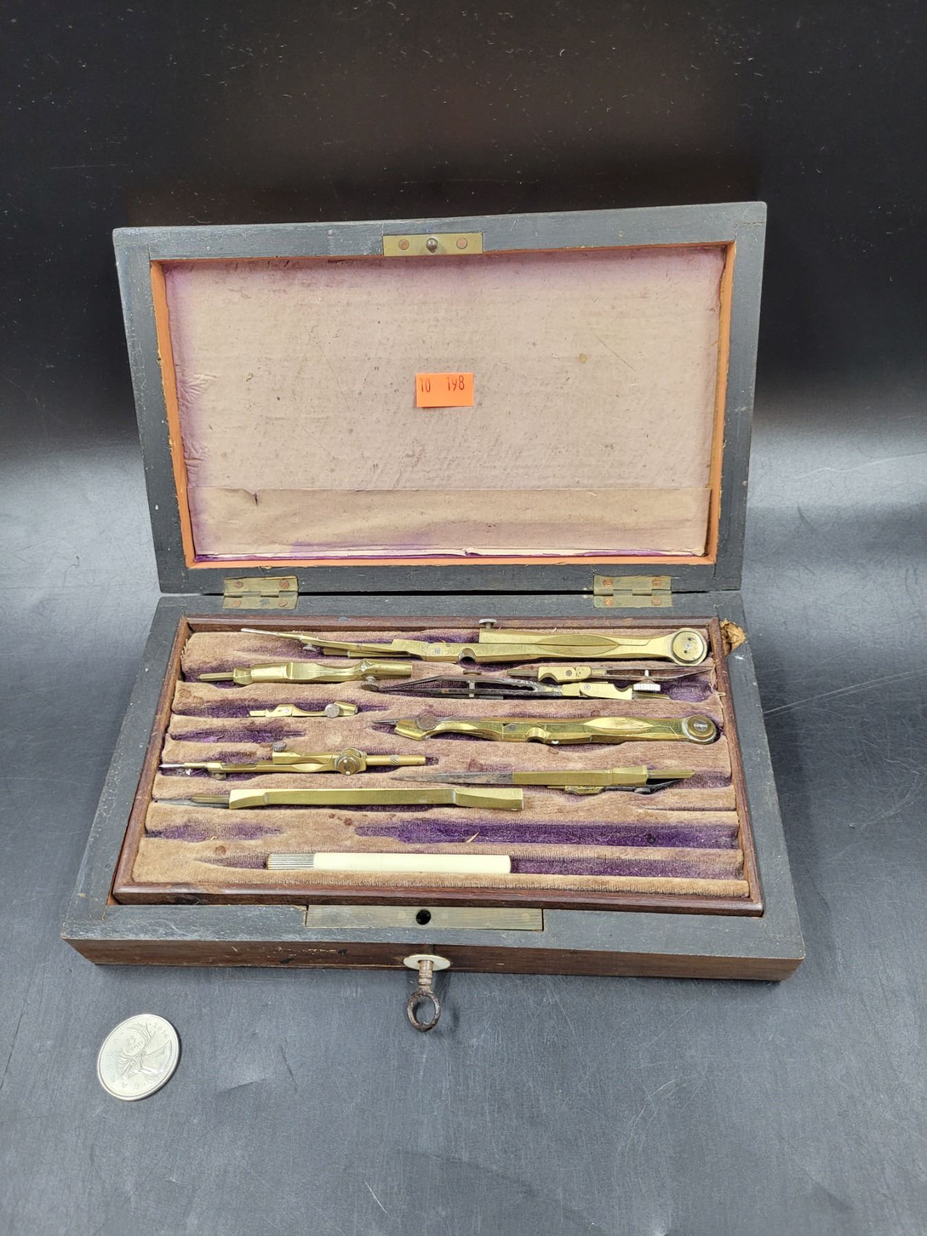 Vintage Compass Box/Drawing Instruments