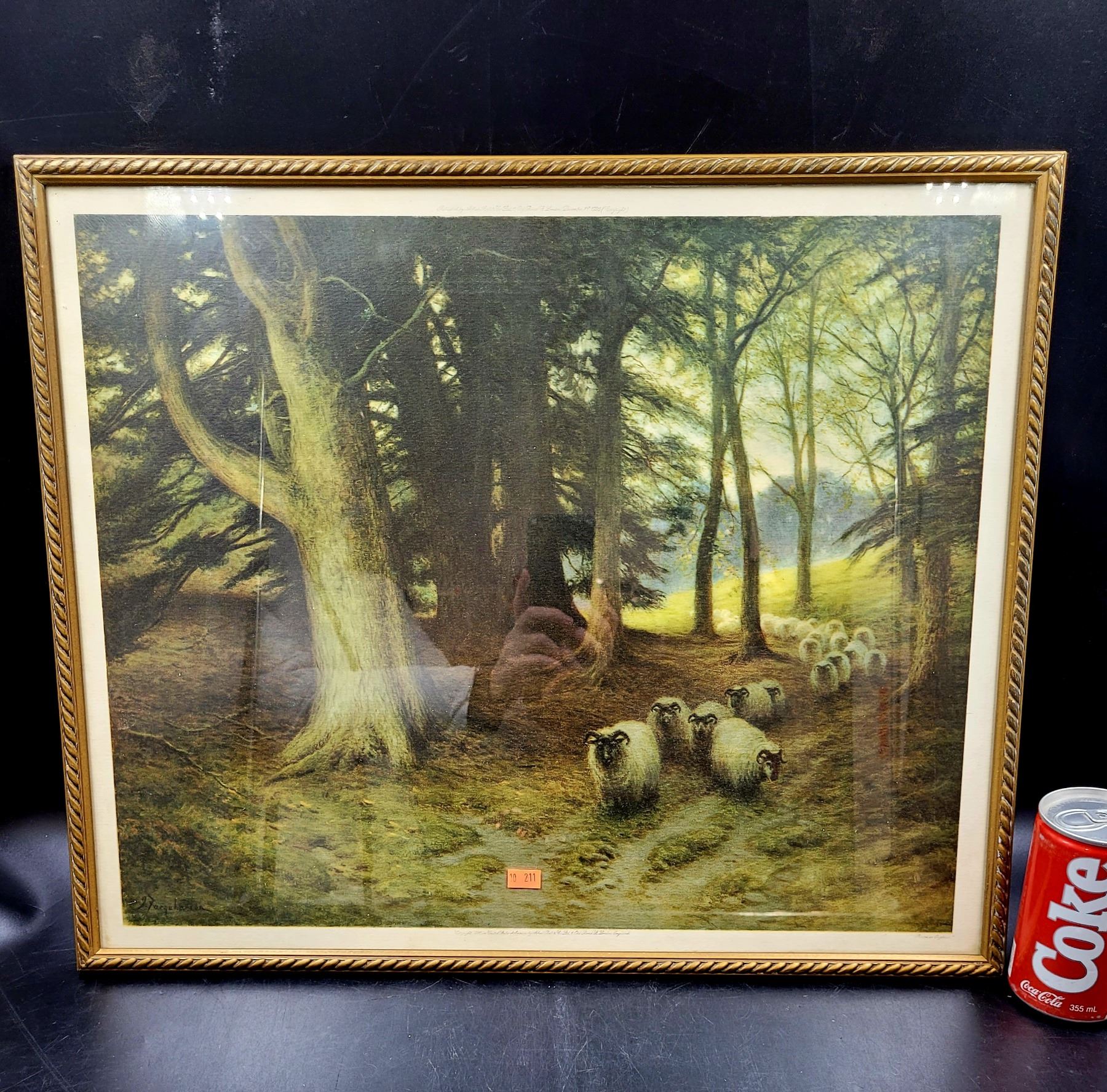 Vintage Framed Ram Print