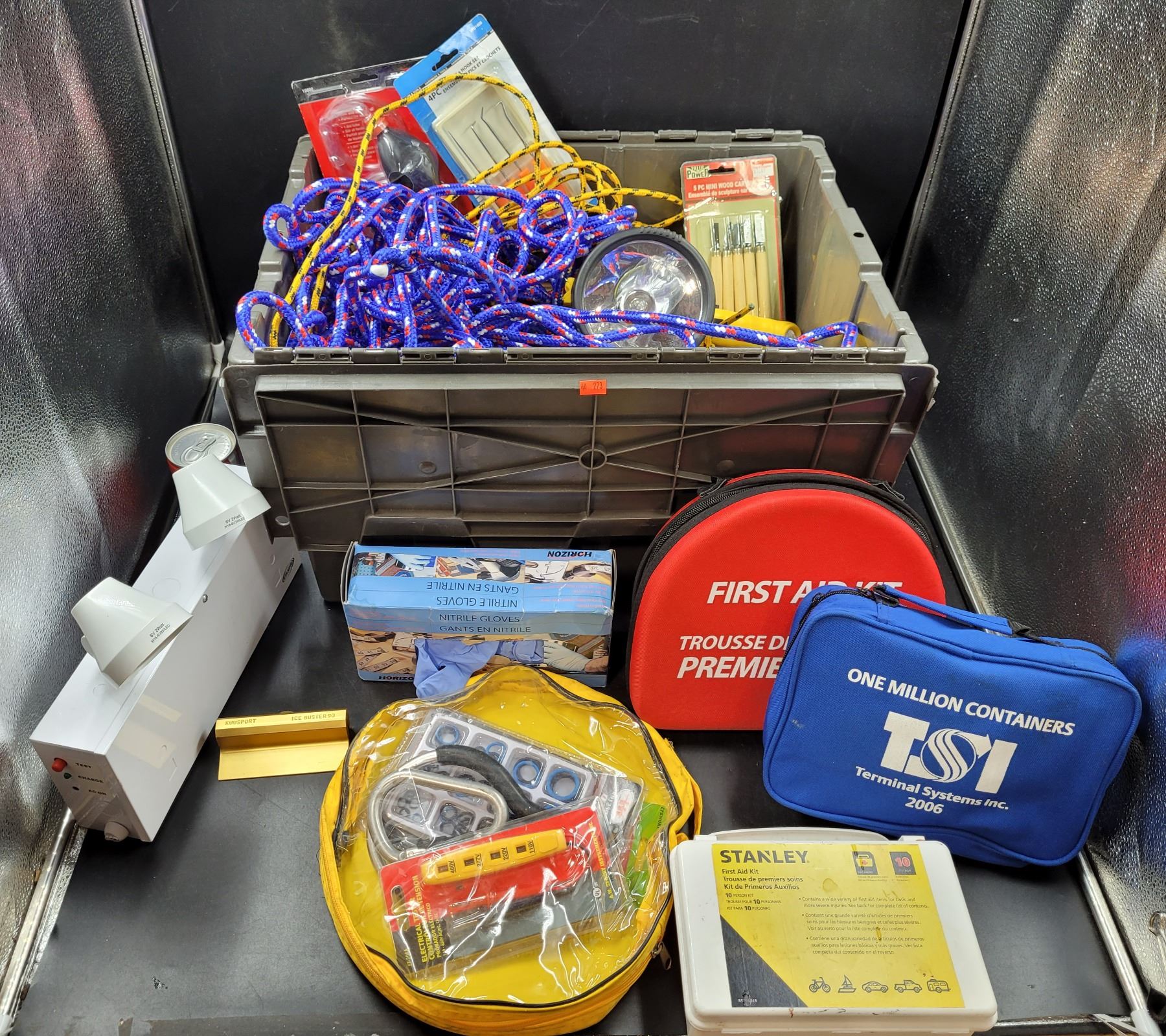 First Aid Kit & Large Misc. Lot