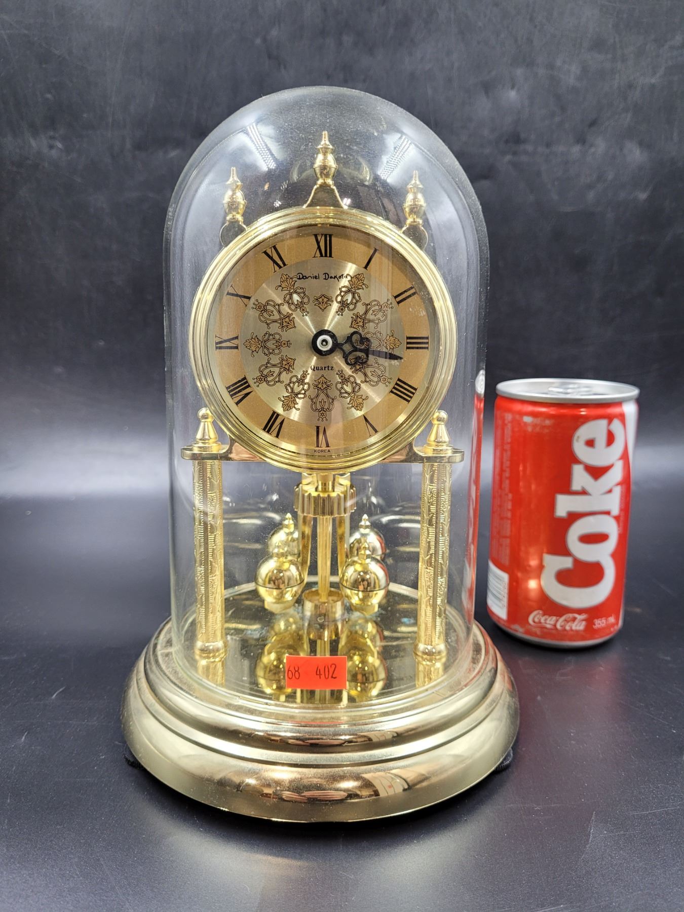 Vintage Glass Dome Clock