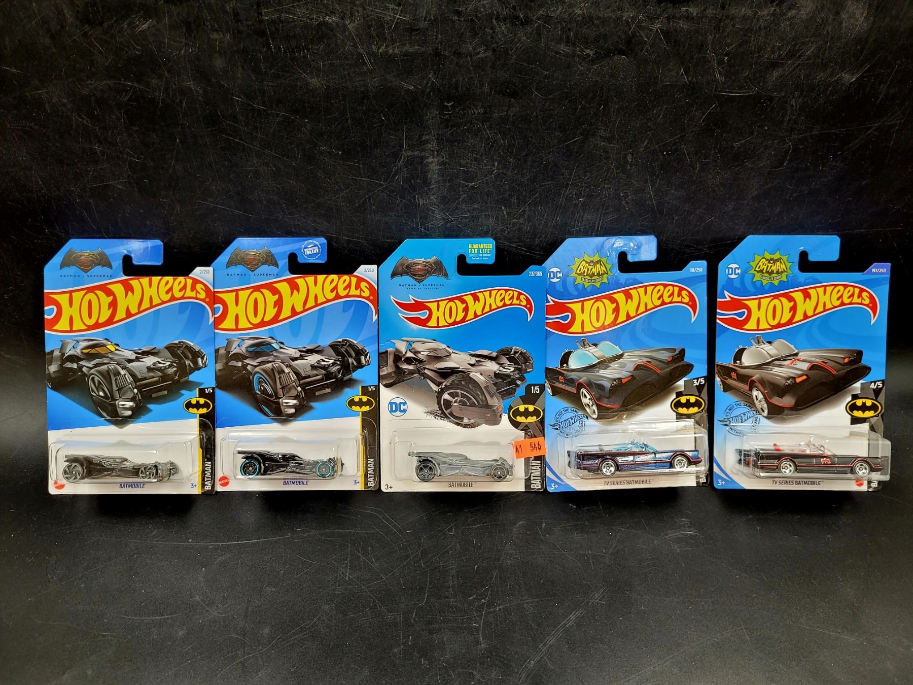 5 Sealed Batman Hot Wheels