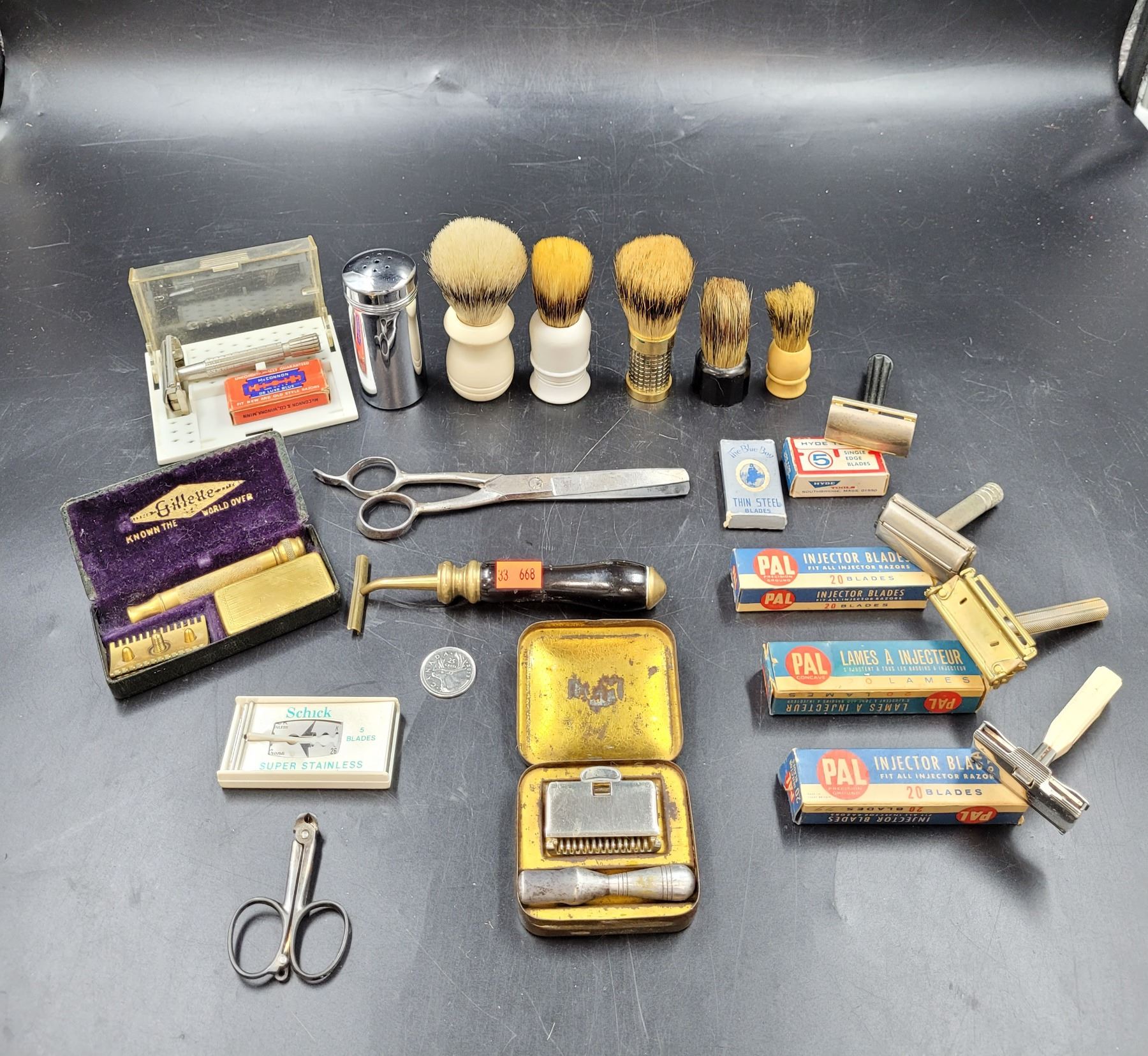 Vintage Razors/Blades and Shaving Brush Lot
