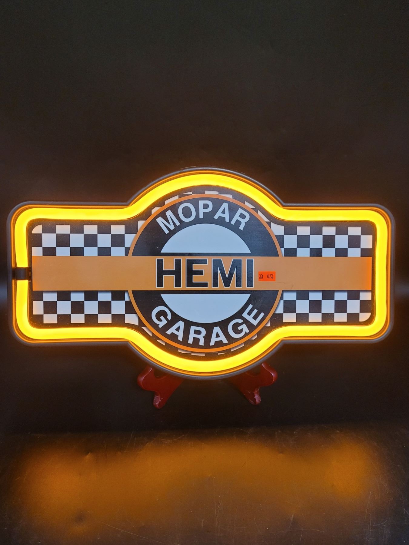 Light-up Mopar Hemi Garage Sign