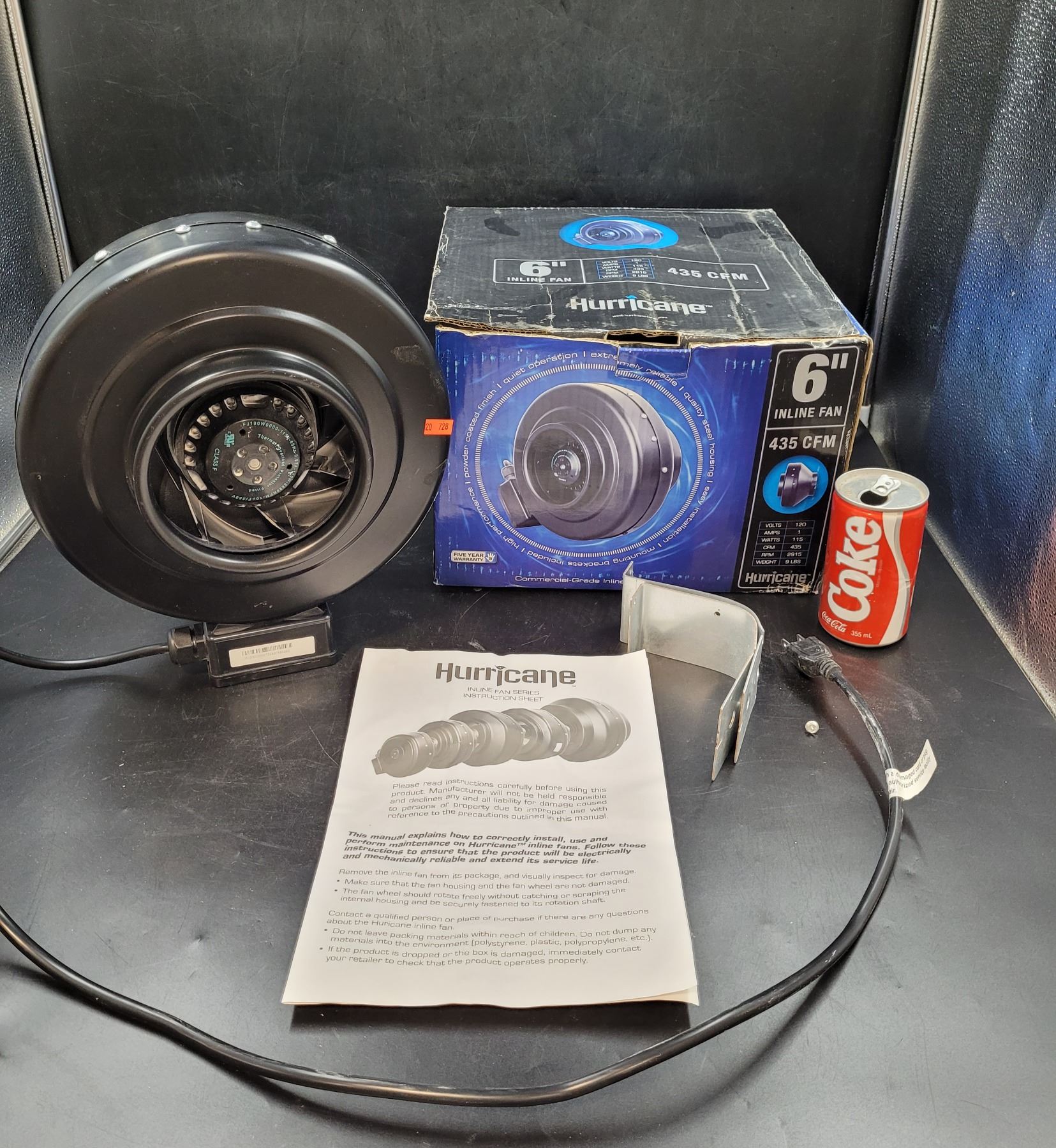 Hurricane 6" Inline Duct Fan