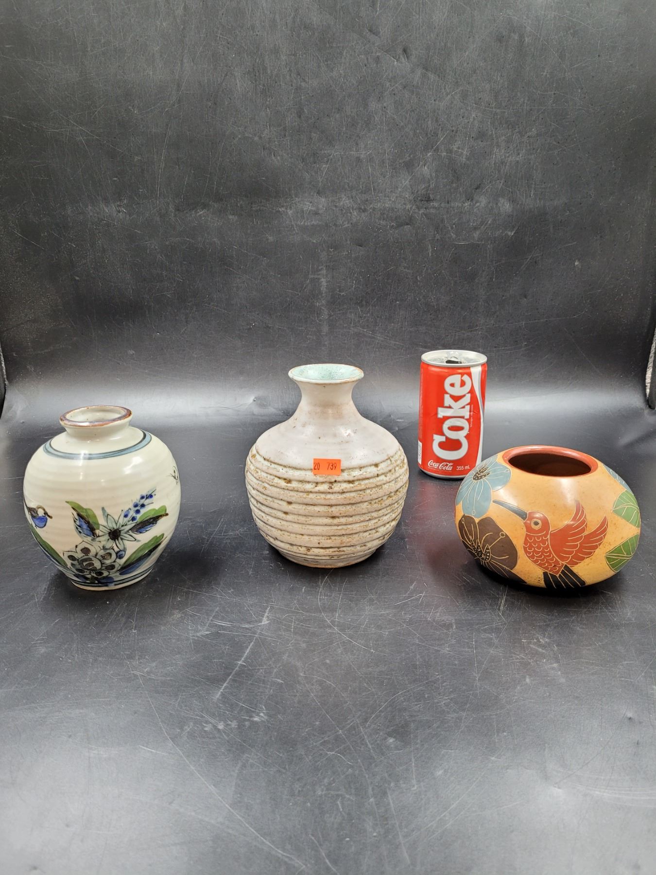 Signed Pottery Vases