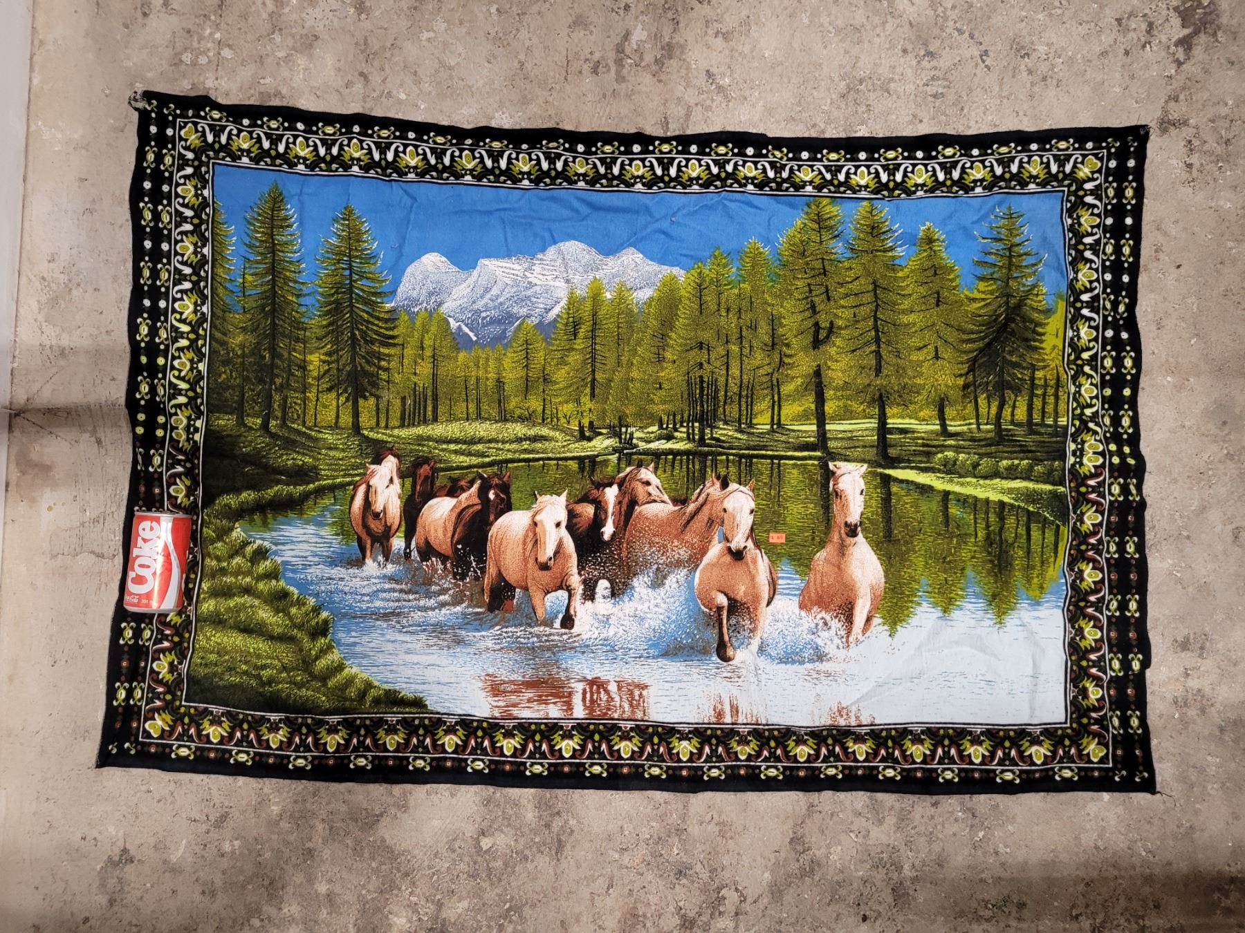 Vintage Horse Wall Tapestry
