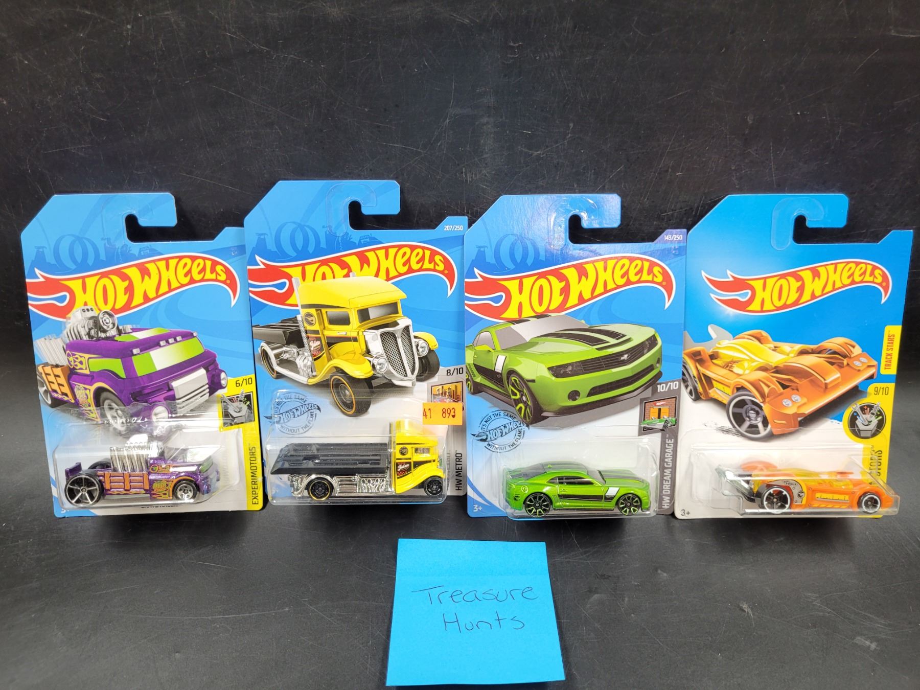4 Sealed Treasure Hunt Hot Wheels