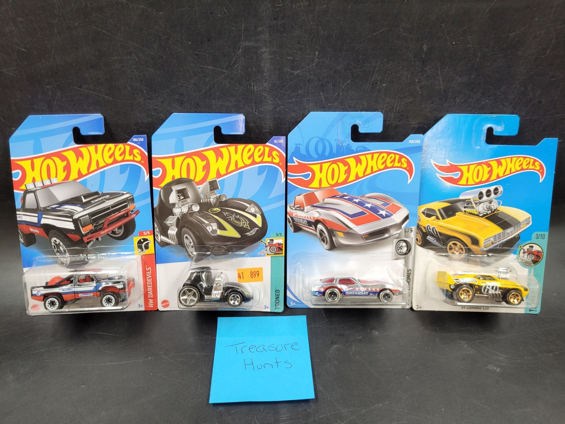 4 Sealed Treasure Hunt Hot Wheels