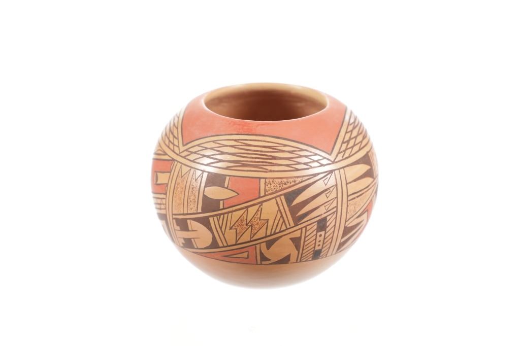 Hopi Tewa Ramona Ami b1929 First Mesa Pottery Olla