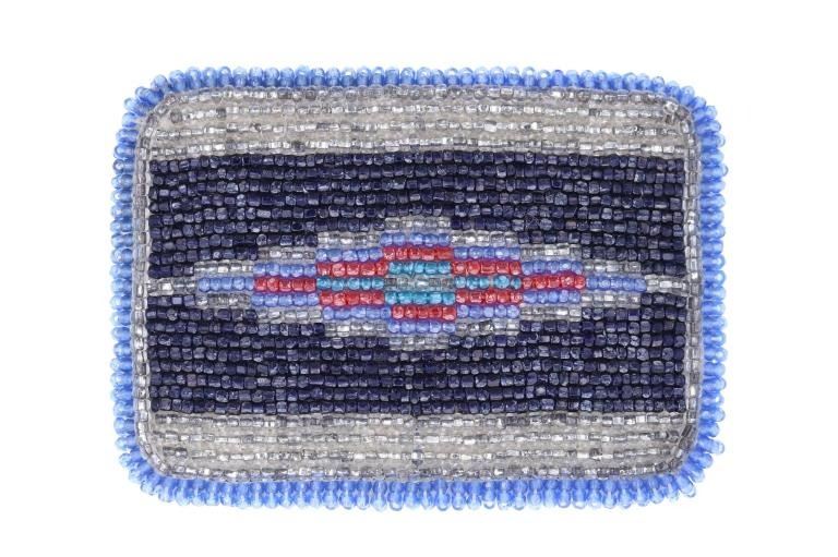 Montana Flathead Indian Beaded Belt Buckle