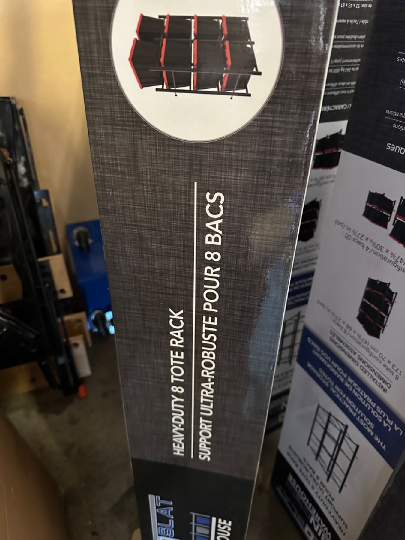 Heavy duty tote racks