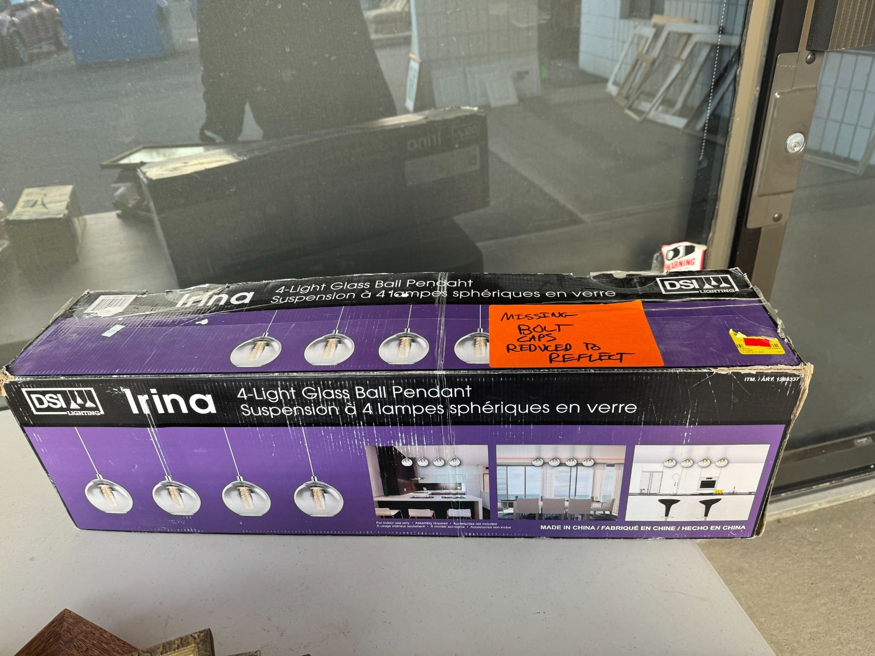 Light fixture missing bolt caps