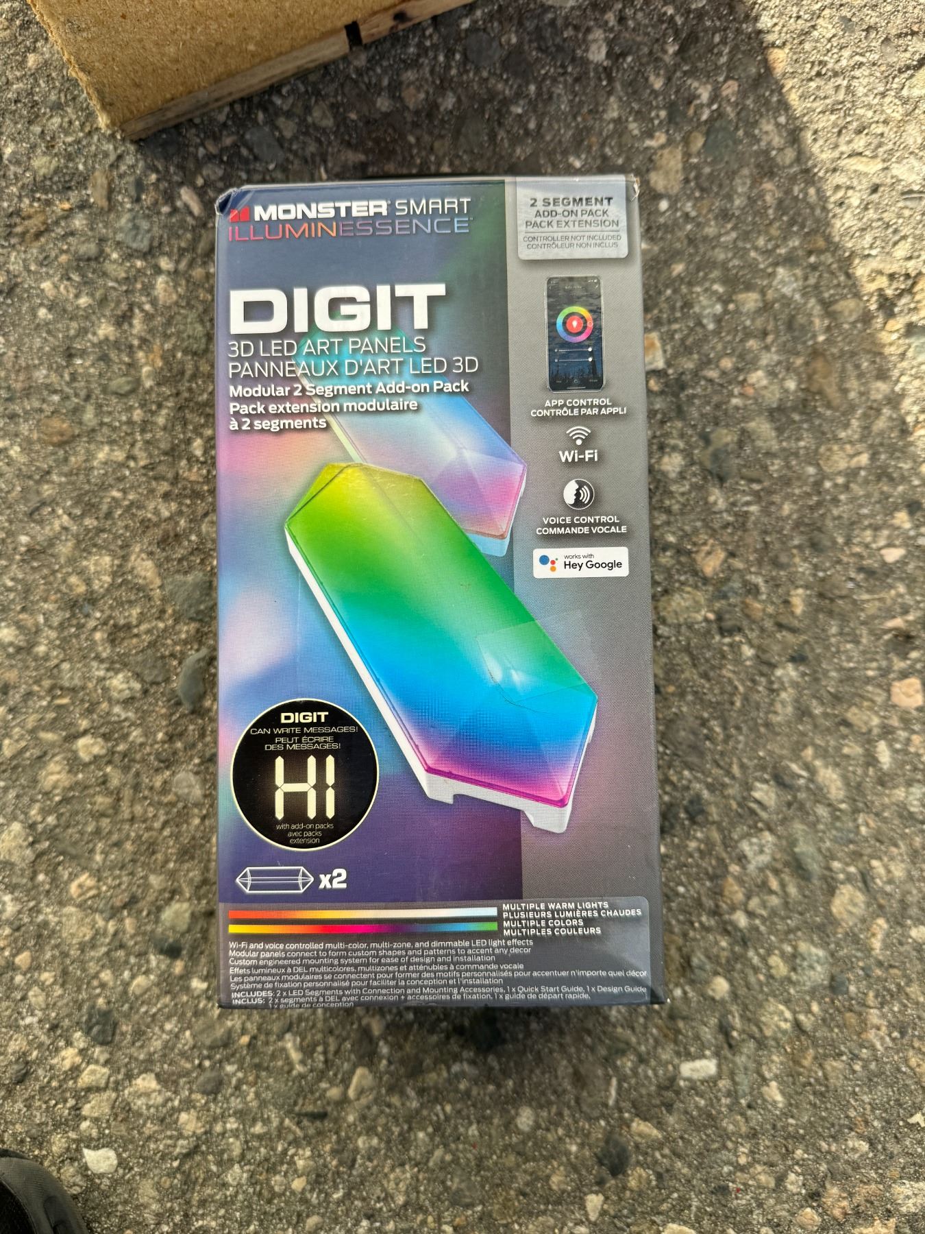 Monster Smart luminescence digit three LED art panels