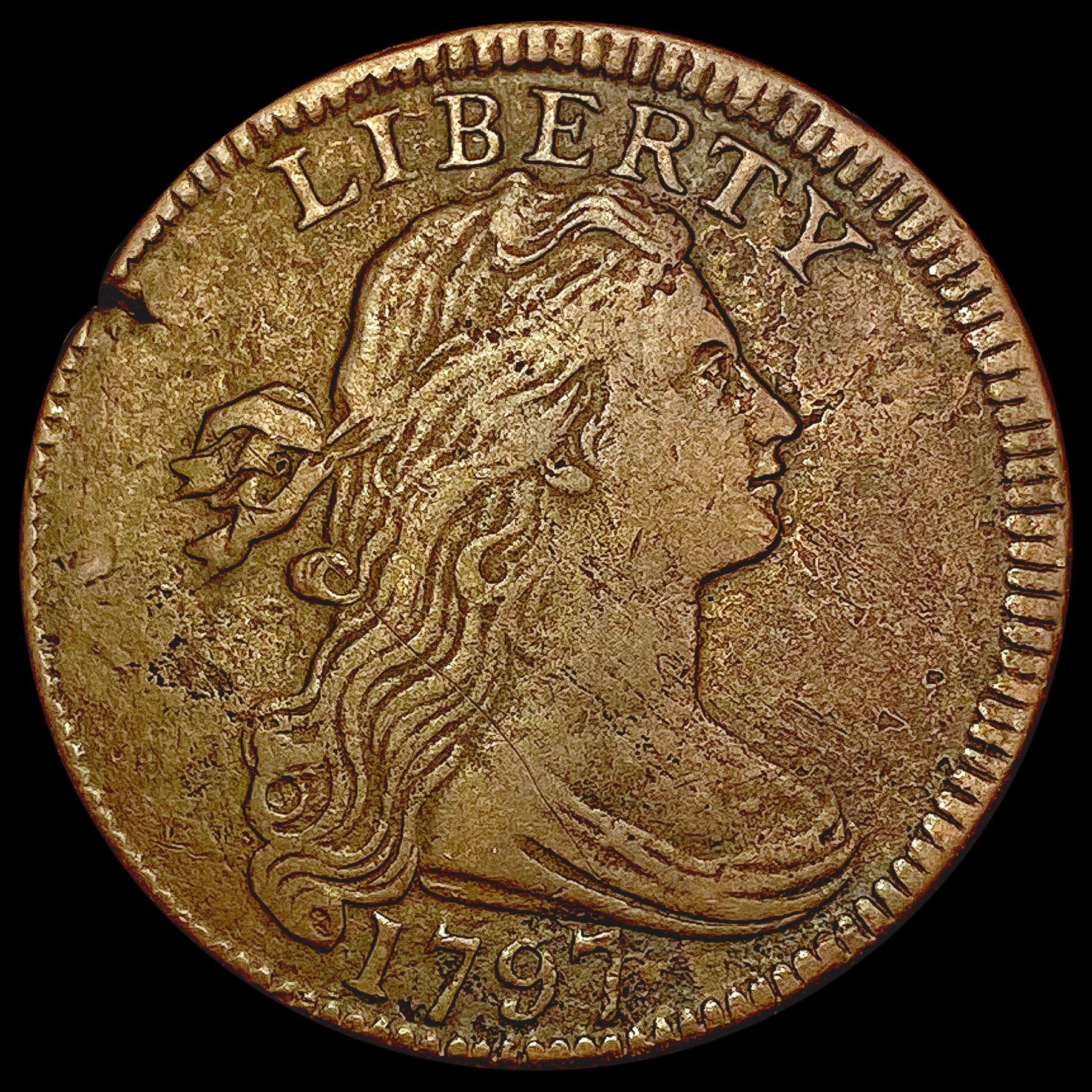 1797 Draped Bust Cent NICELY CIRCULATED