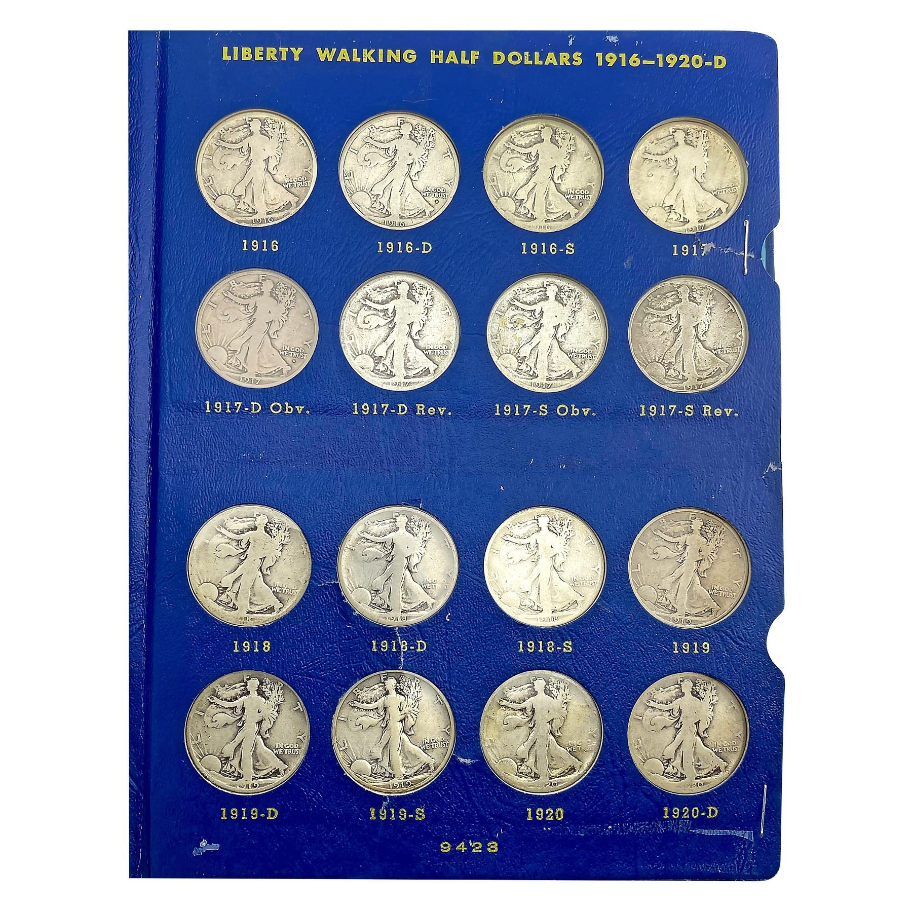 [45]1916-1940 Liberty Walking Halves Album