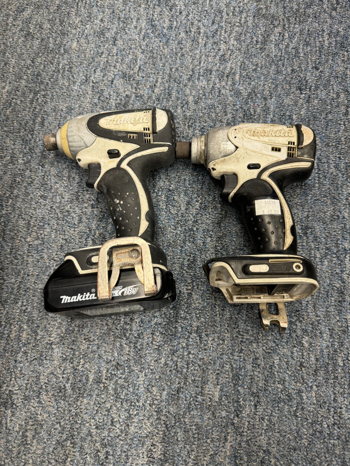 Makita drills 1 battery