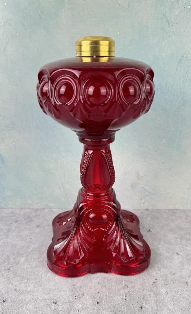 Ruby Red Kerosene Lamp Base