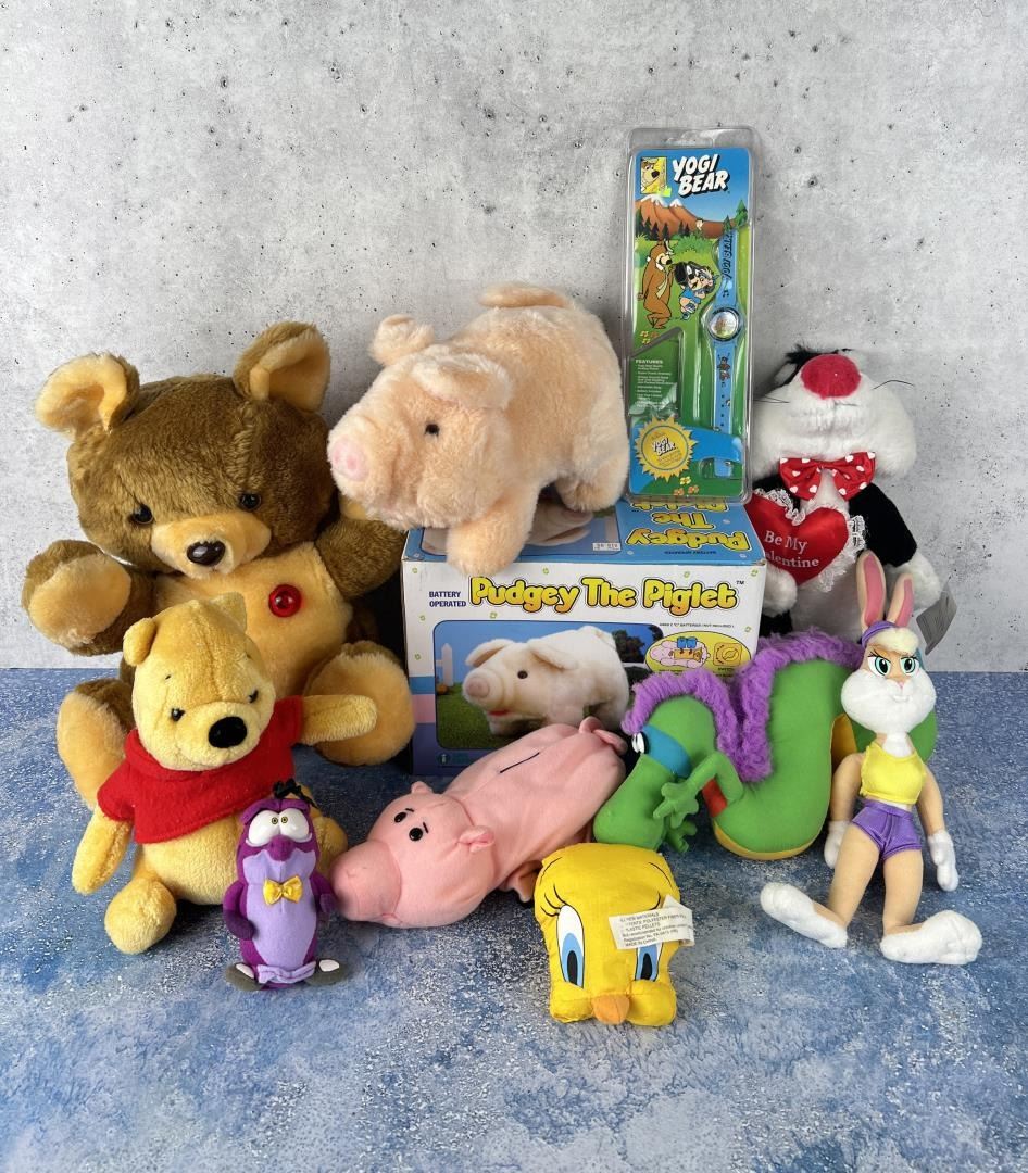 Collection Of Vintage Plush Toys