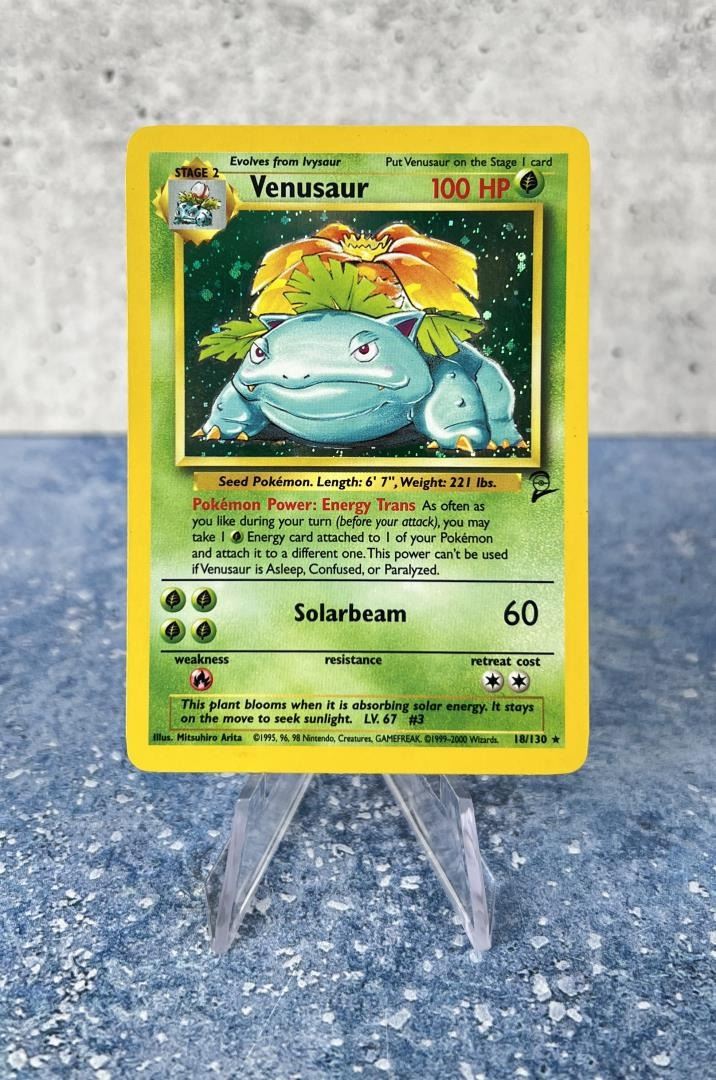 Pokemon Base Set 2 Venusaur Card