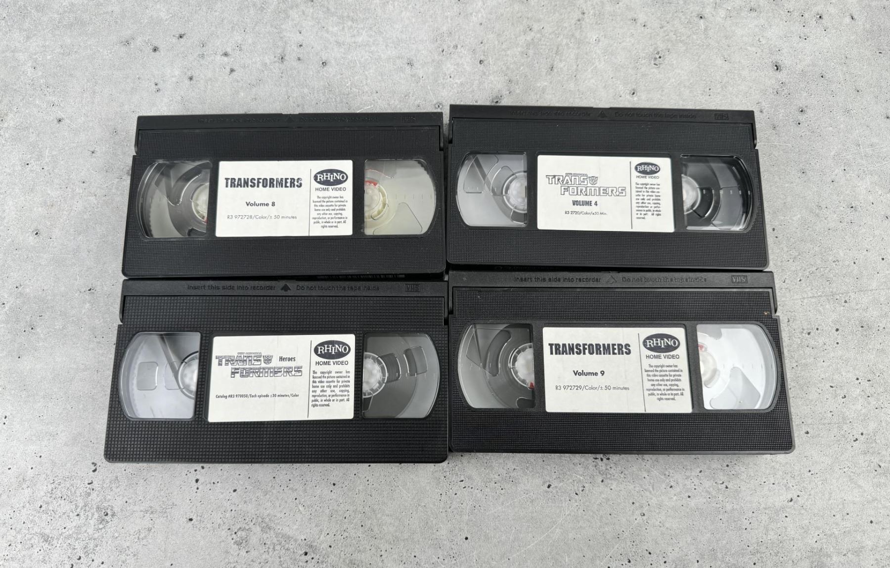 Transformers Cartoon VHS Movies