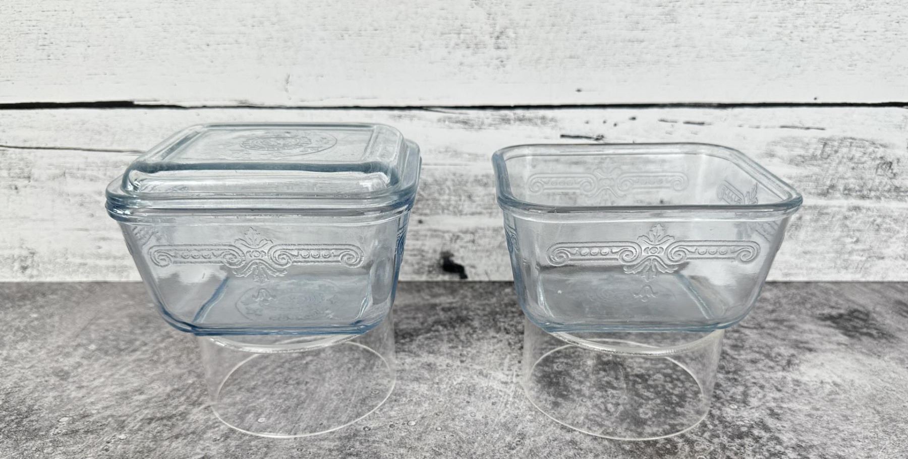 Fire King Light Blue Refrigerator Dishes