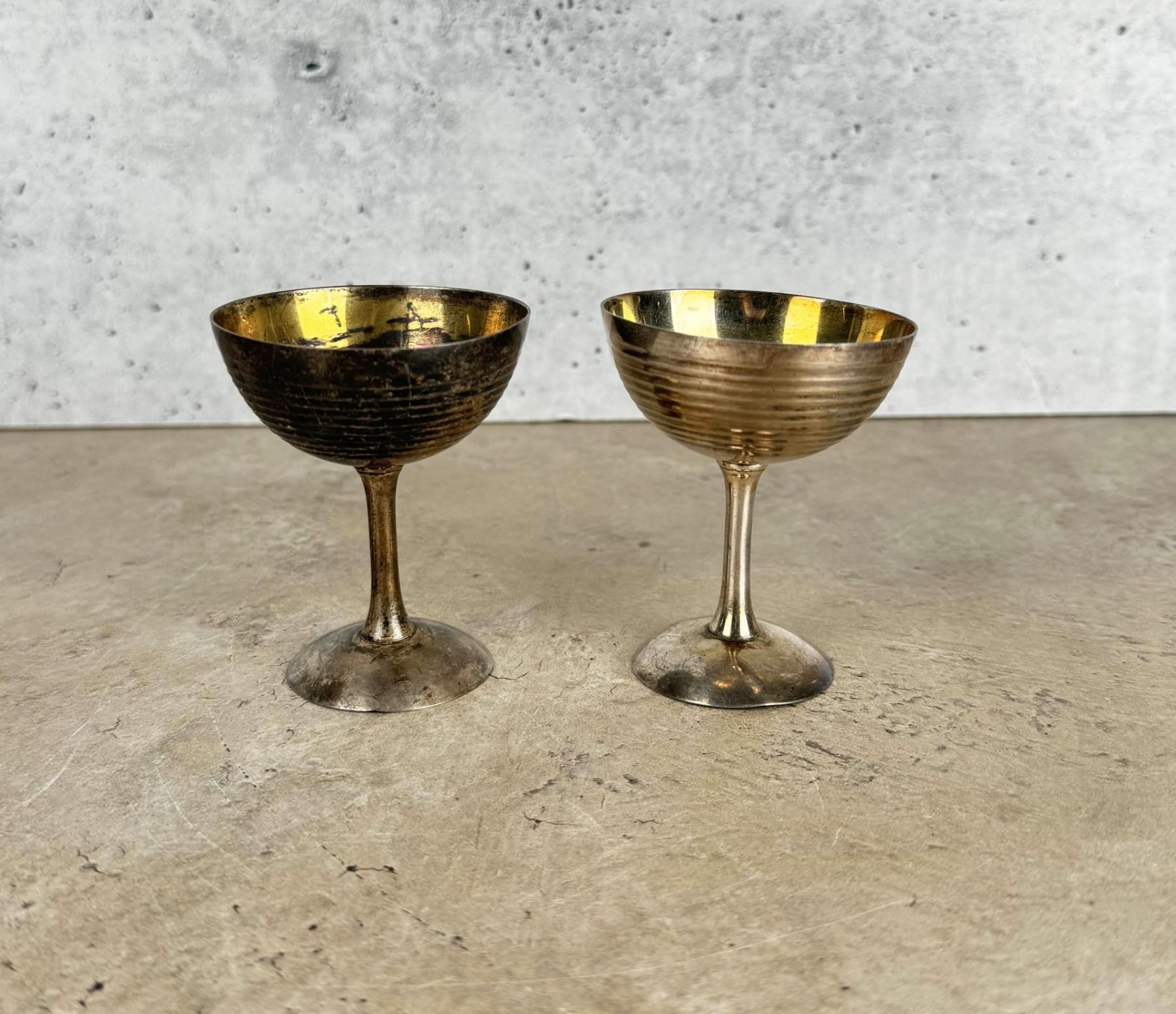 Japanese CPO .999 Silver Saki Cordials Goblets