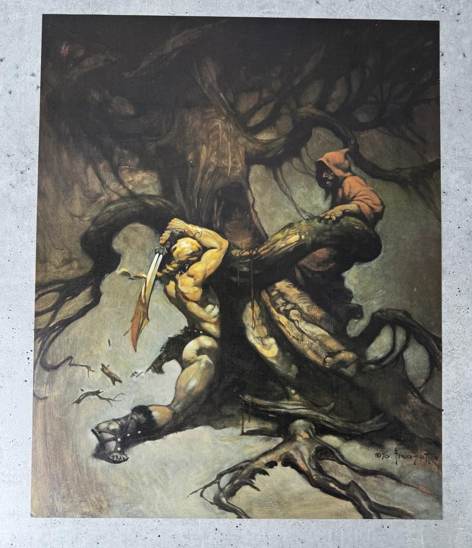 Vintage Frank Frazetta Print Tree Of Death