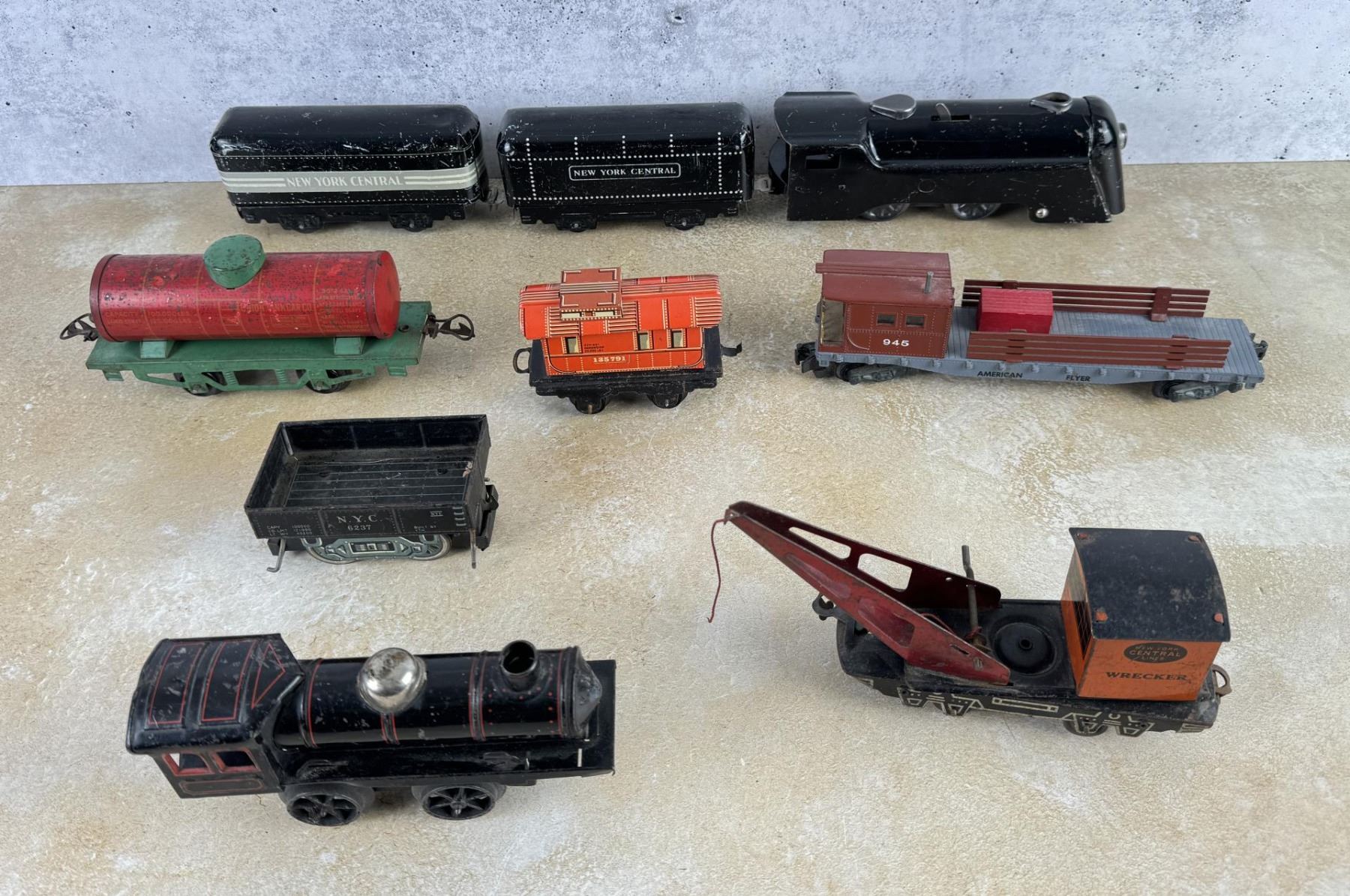 Collection Of Marx O Gauge Toy Trains