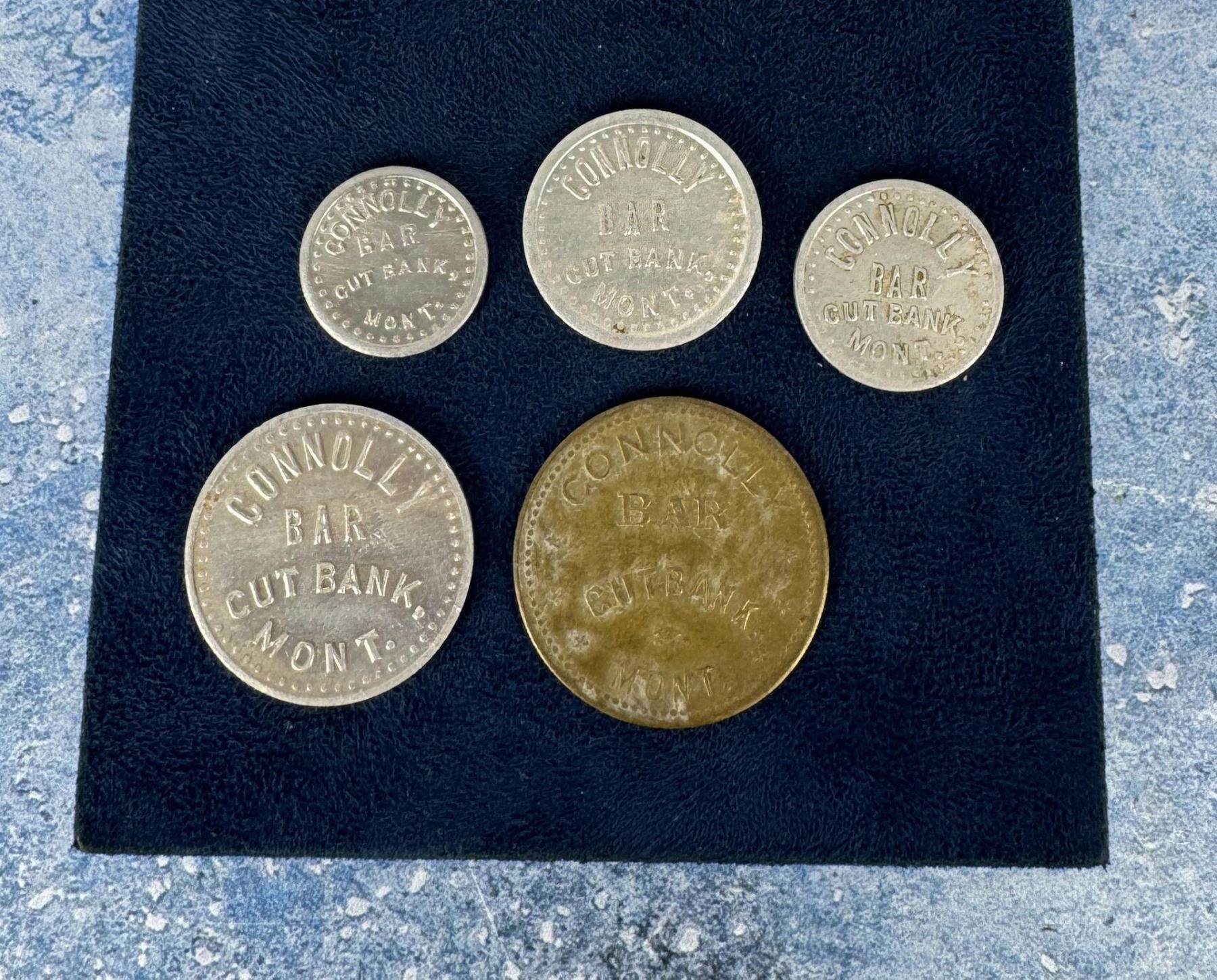 Connolly Bar Cut Bank Montana Token Set