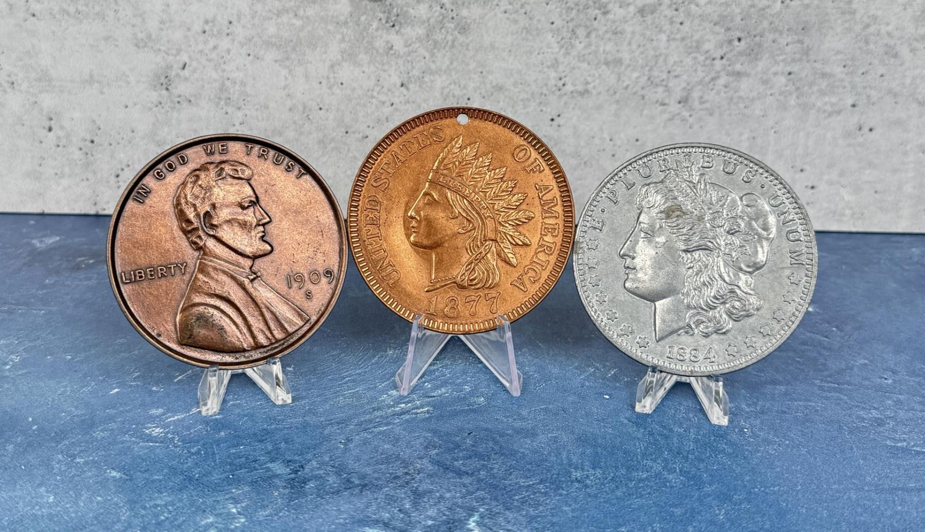 Large US Coin Replicas
