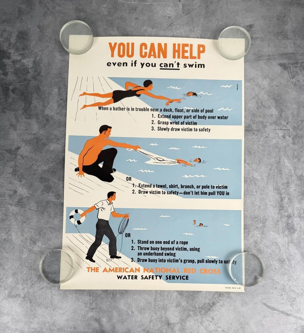 1961 American Red Cross Water Safety Poster