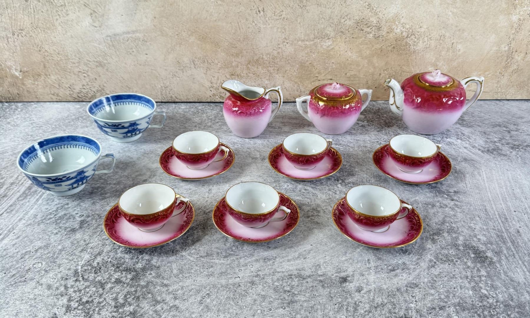 Antique Porcelain Tea Set