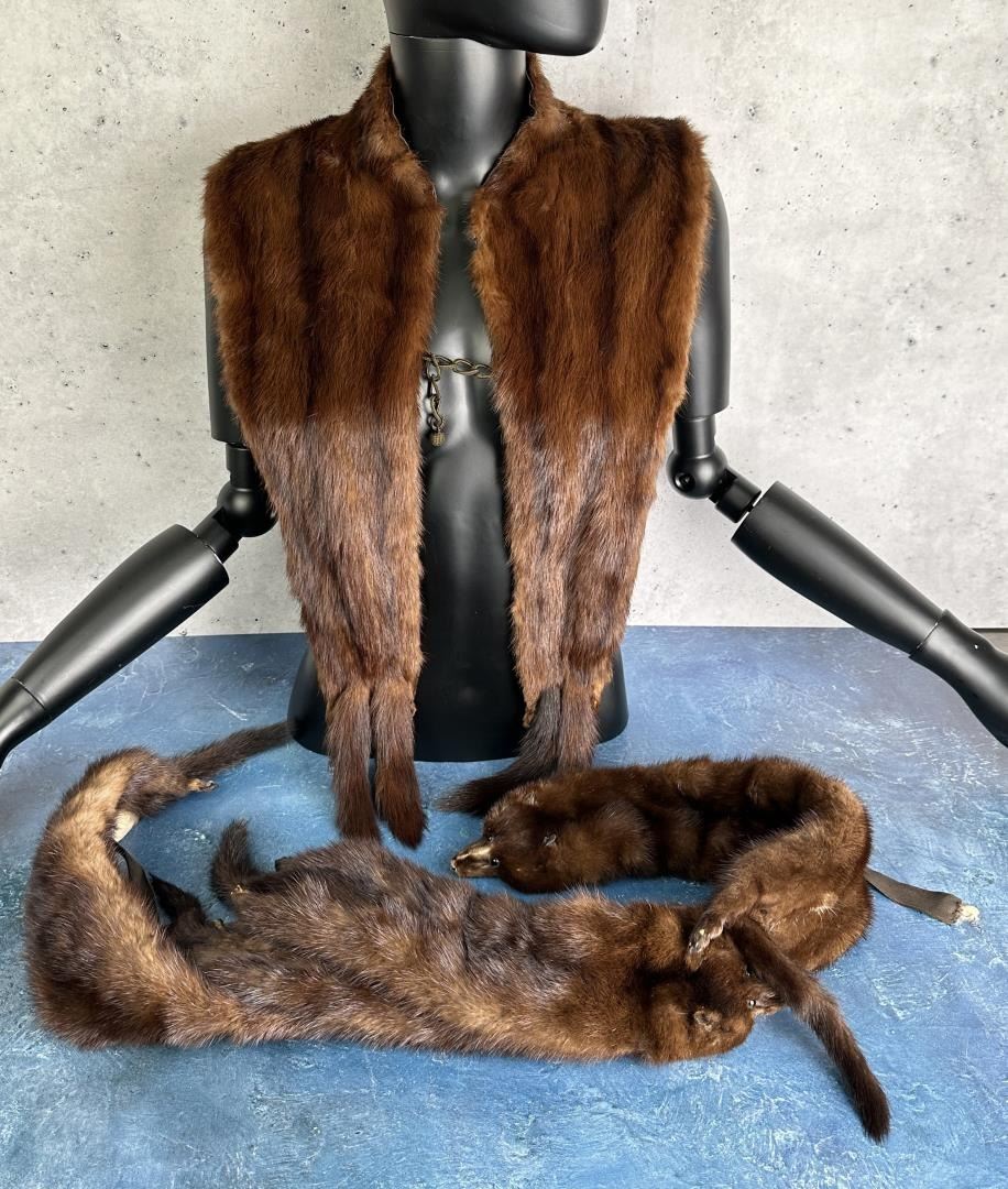 Antique Mink Fur Stole