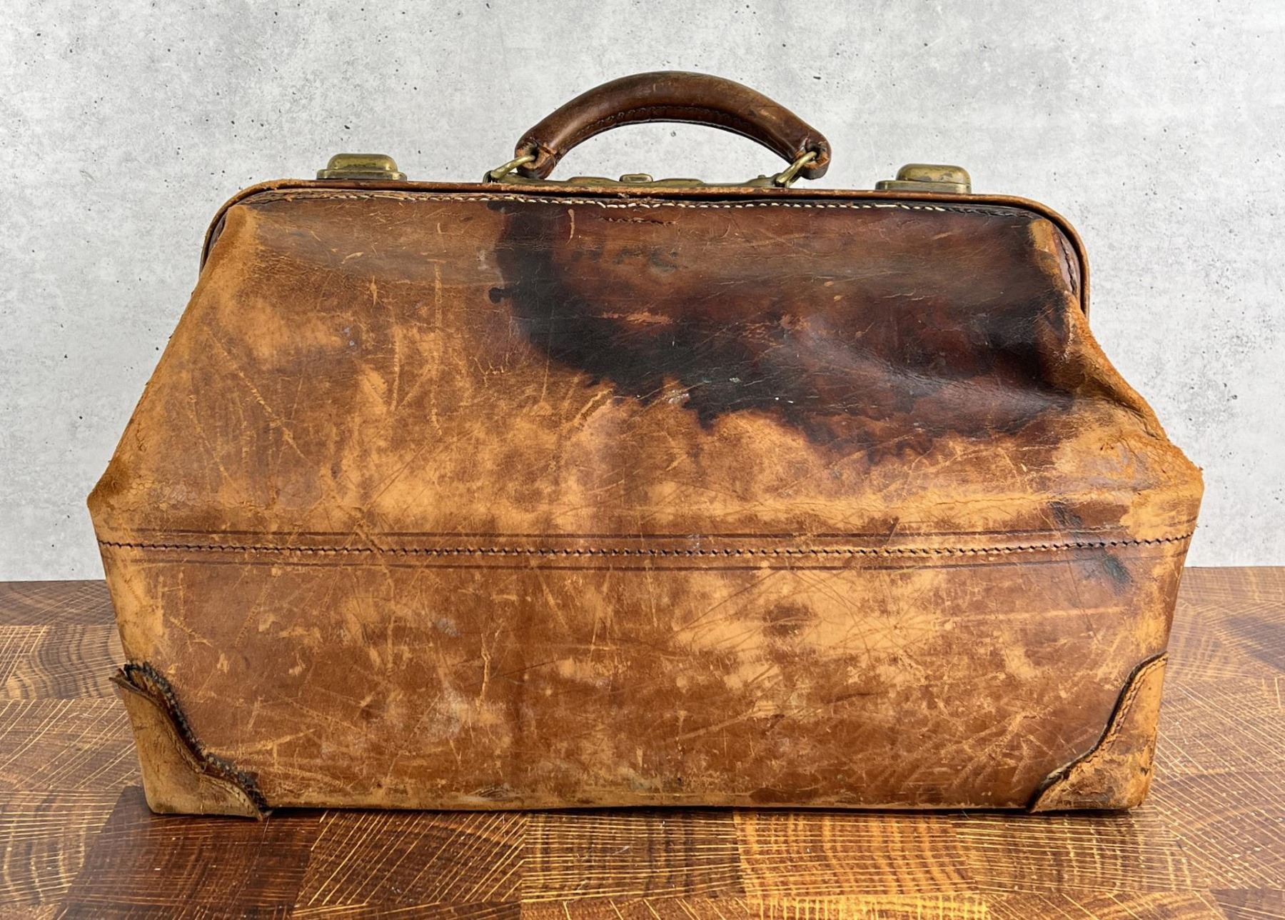 Antique Leather Doctors Bag