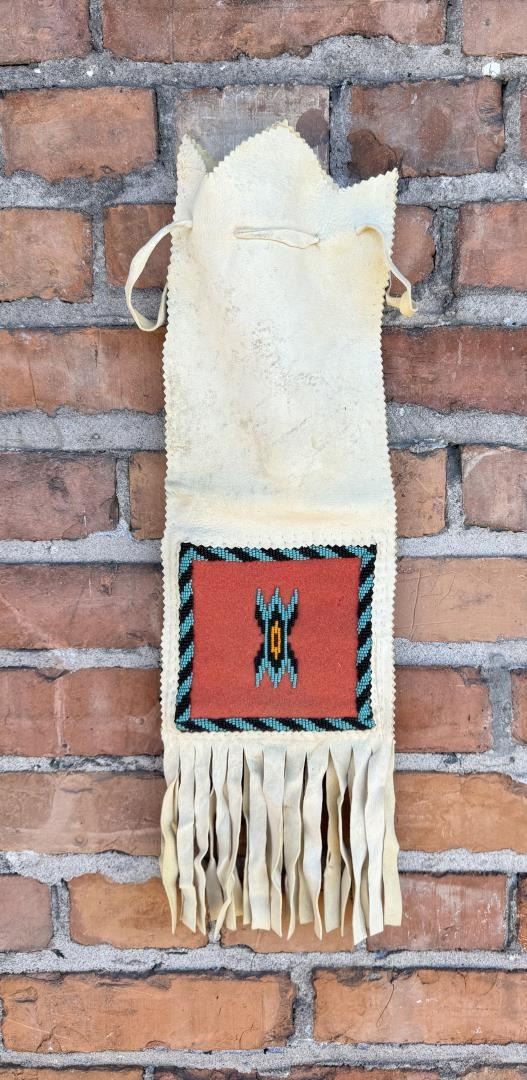 Sophie Matt CSKT Salish Indian Beaded Pipe Bag