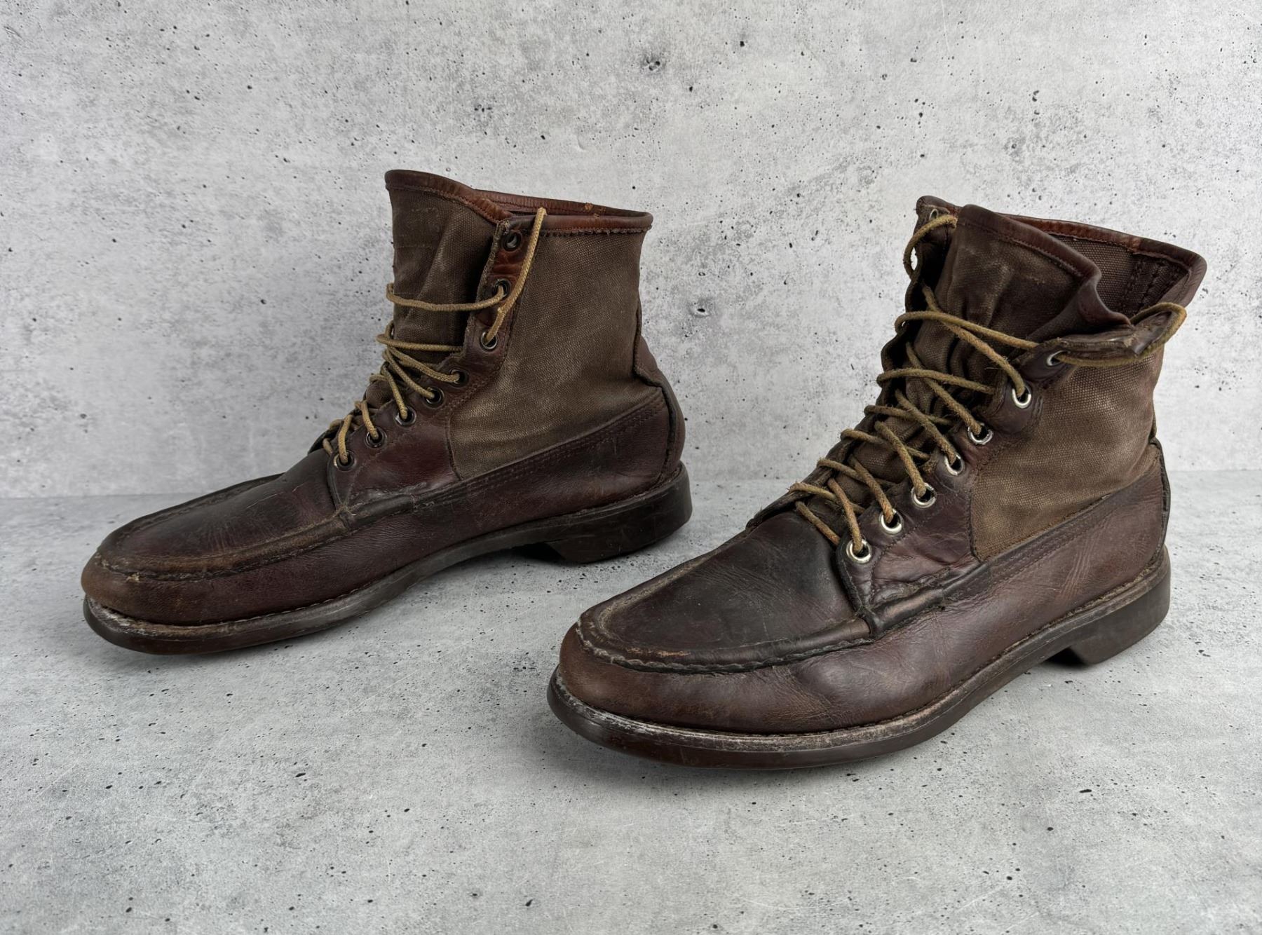 Vintage WC Russell Moccasin Co Leather Boots