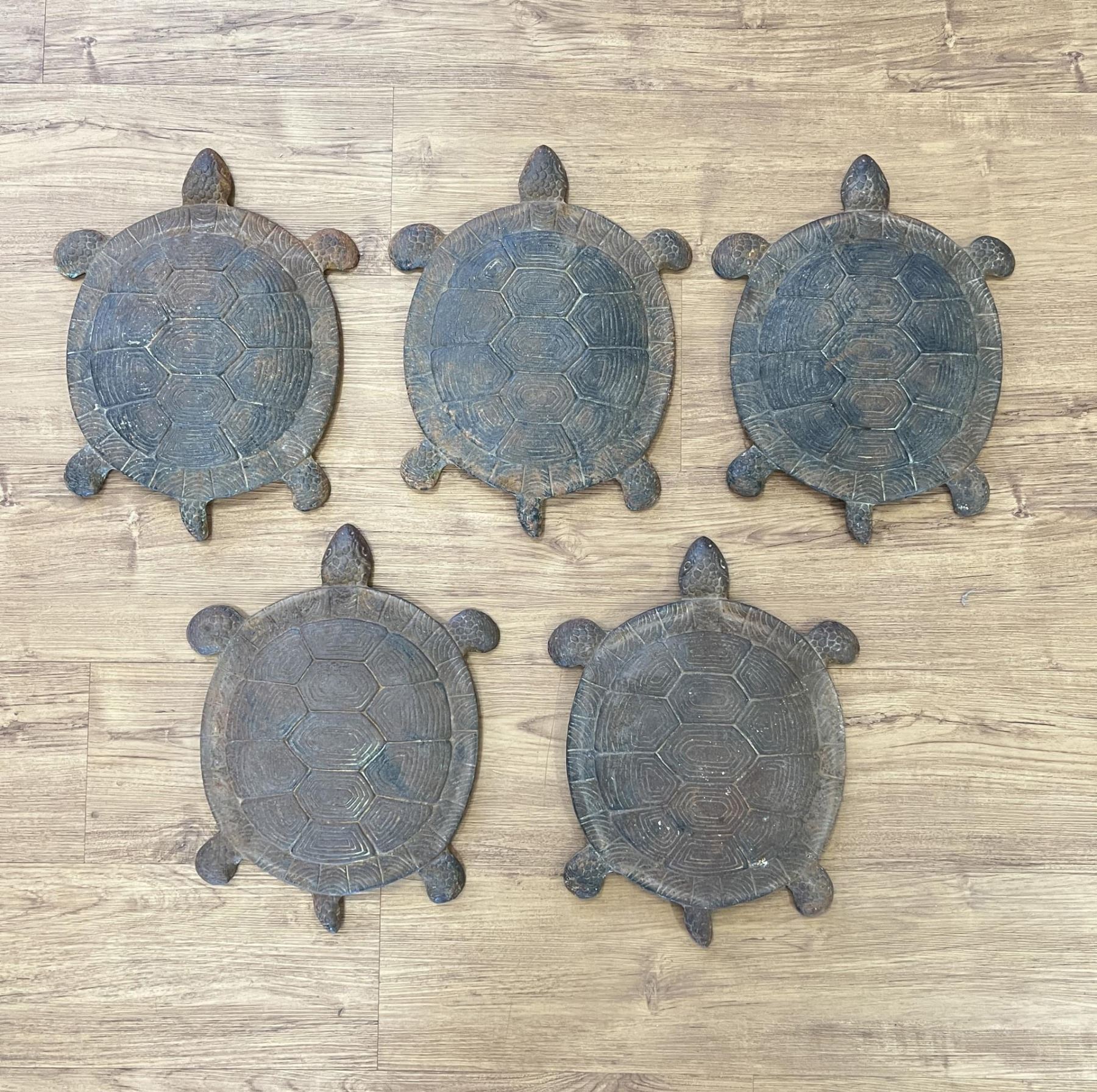 Cast Iron Turtle Garden Stepping Stones