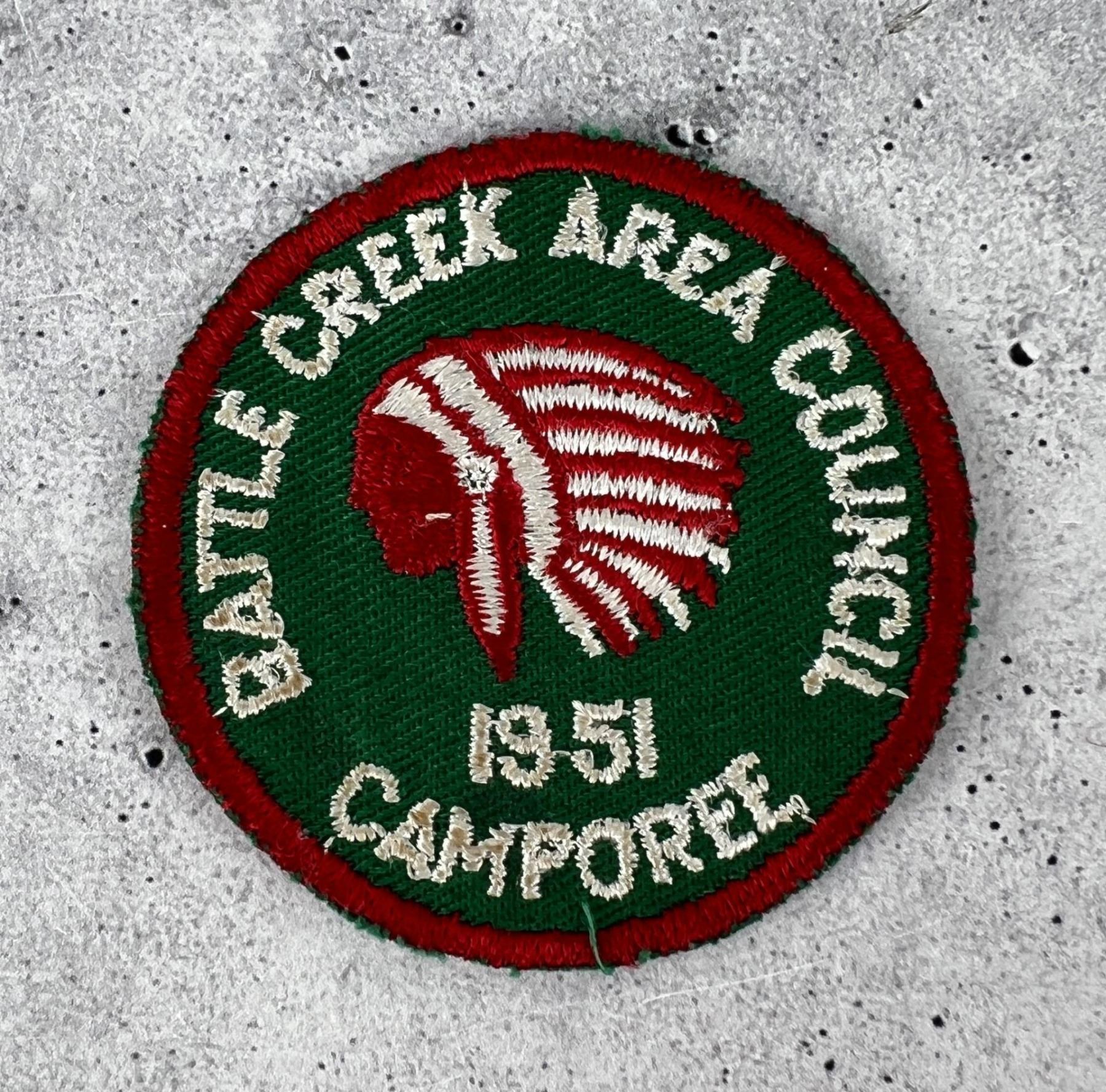 BSA Boy Scout 1951 Battle Creek Camporee Patch