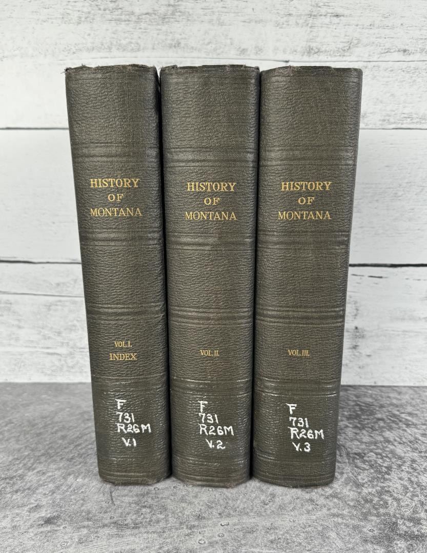 History of Montana 3 Volume Set