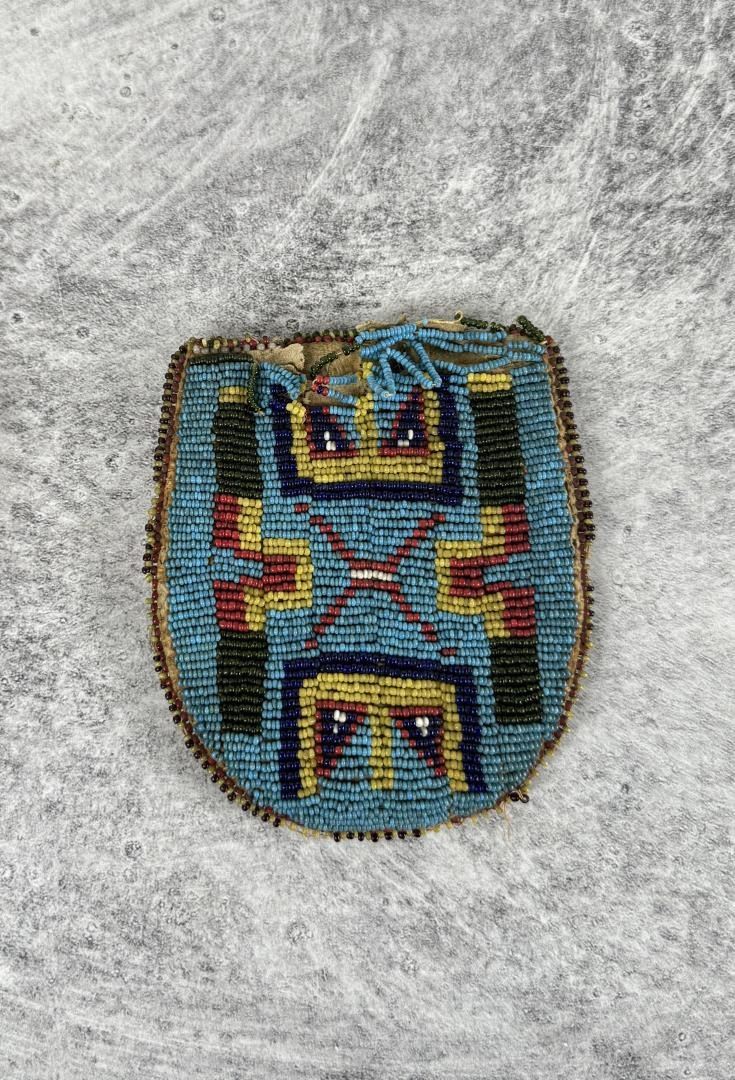 Sioux Native American Indian Beaded Pouch