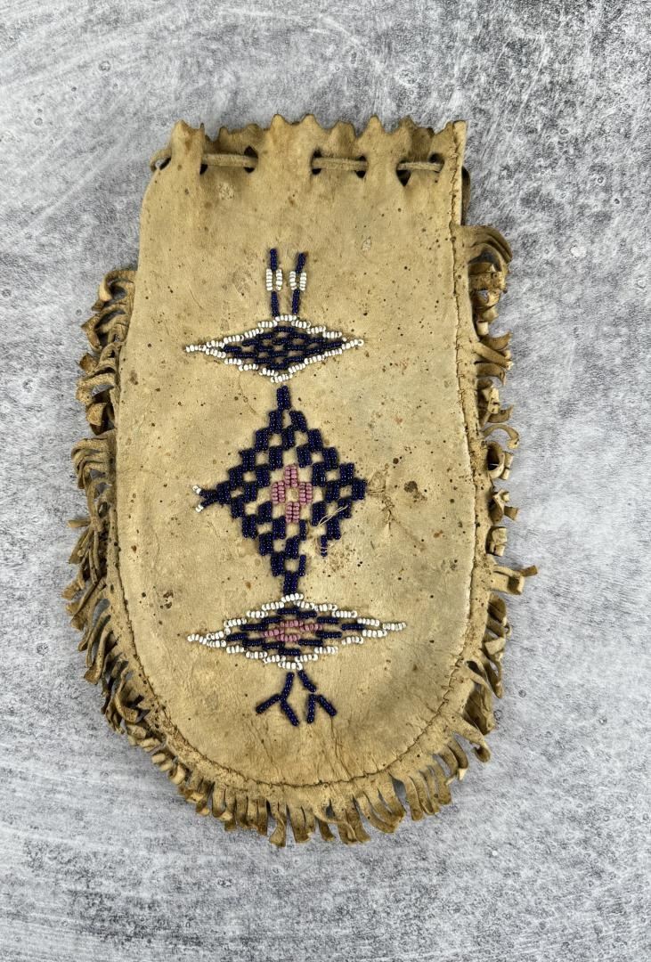 Crow Native American Indian Beaded Tobacco Bag