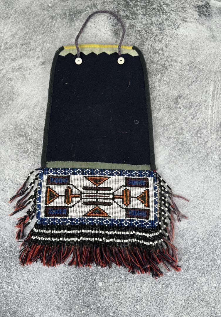 Cree Native American Indian Beaded Fire Bag