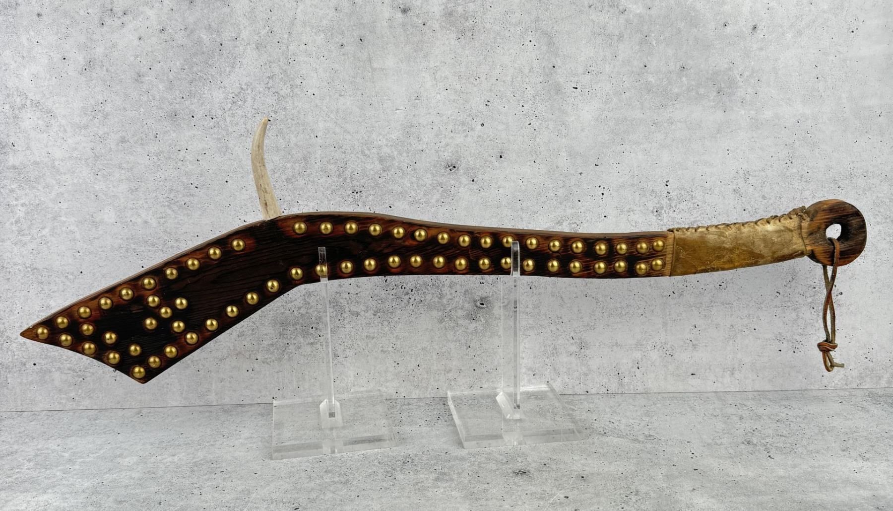 Native American Indian Gunstock War Club